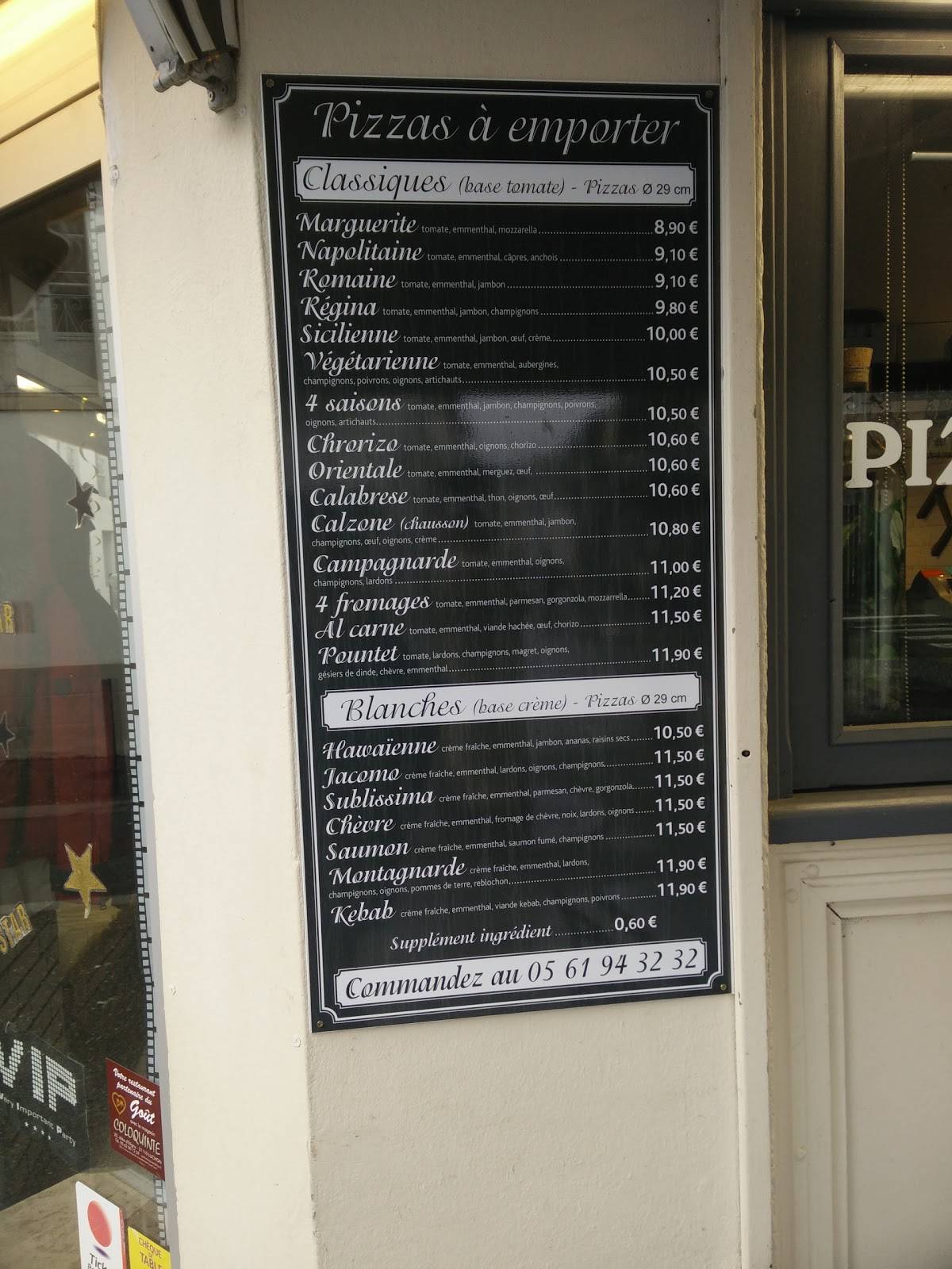 Menu au Lou Pountet pizzeria, Bagnères-de-Luchon