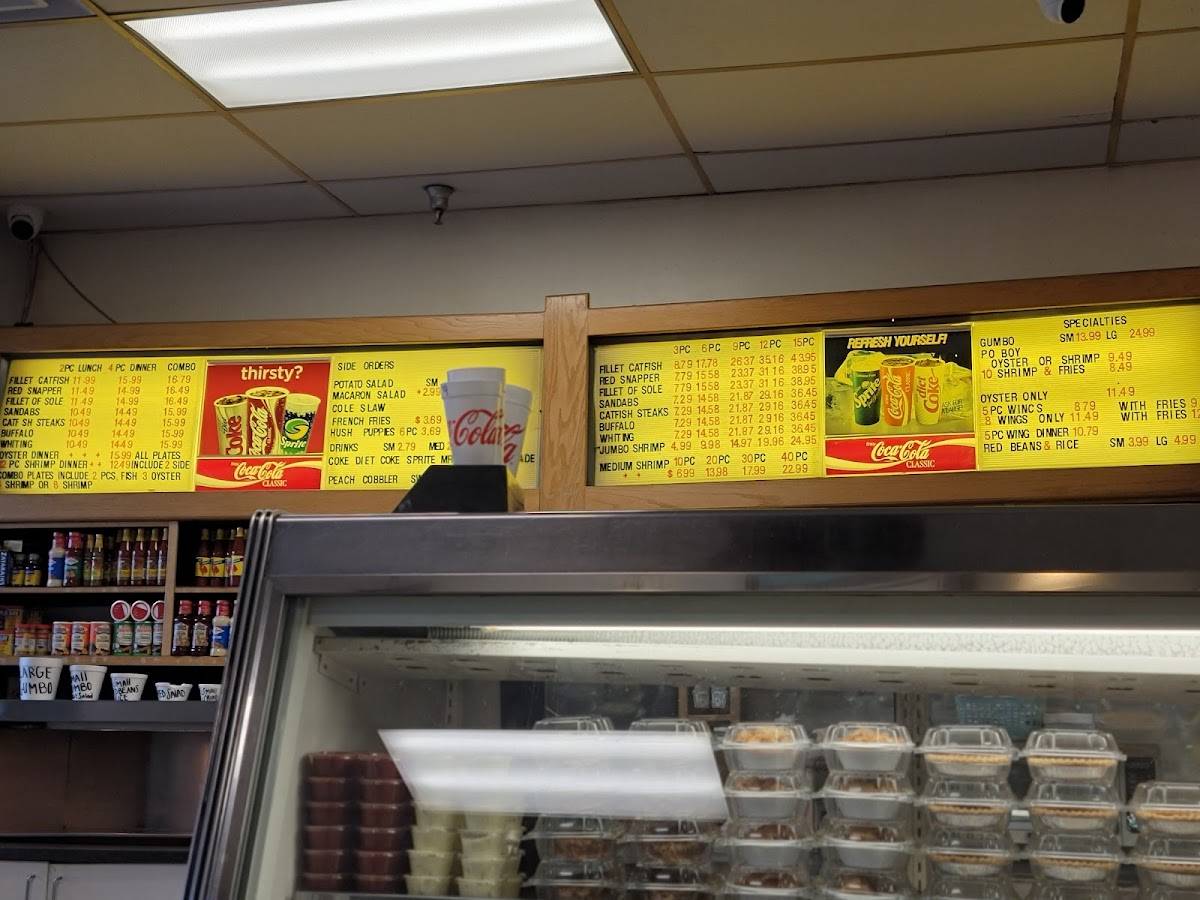 Menu at Louisiana Seafood restaurant, Moreno Valley
