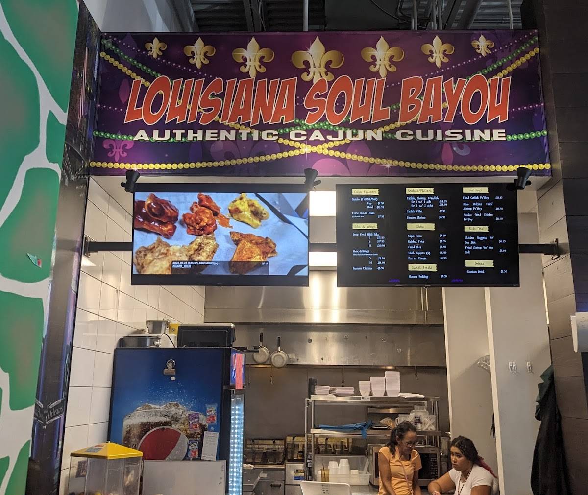 Menu at Louisiana's Soul Bayou LSB restaurant, Boise