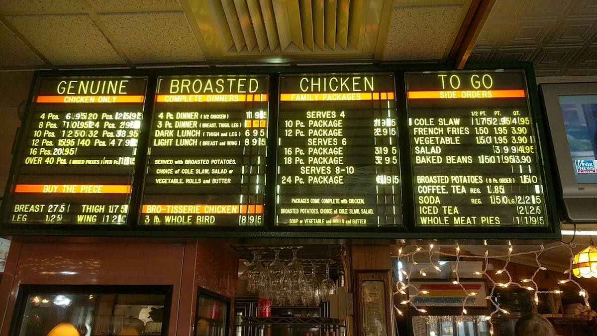 Menu at Lucky Strike Restaurant, Chicopee