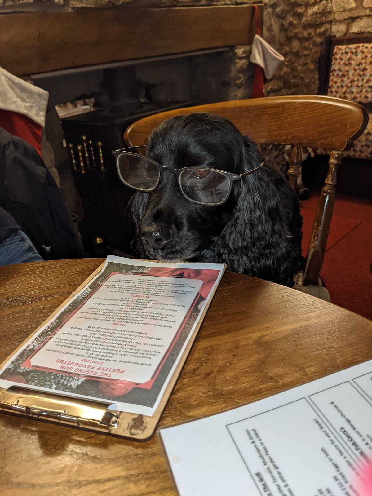 Menu at The Rising Sun pub & bar, Lydney, Woolaston Common