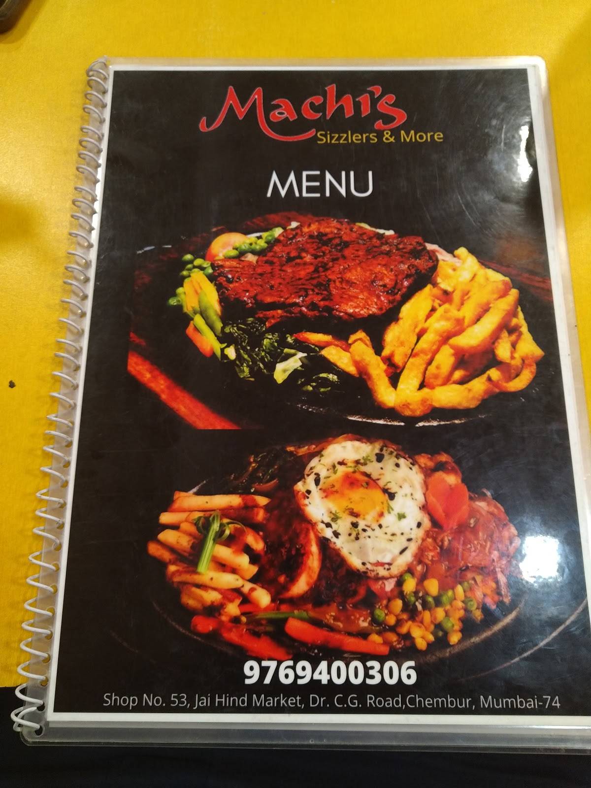 Menu at Machis Sizzler & More, Mumbai, Shop No.53