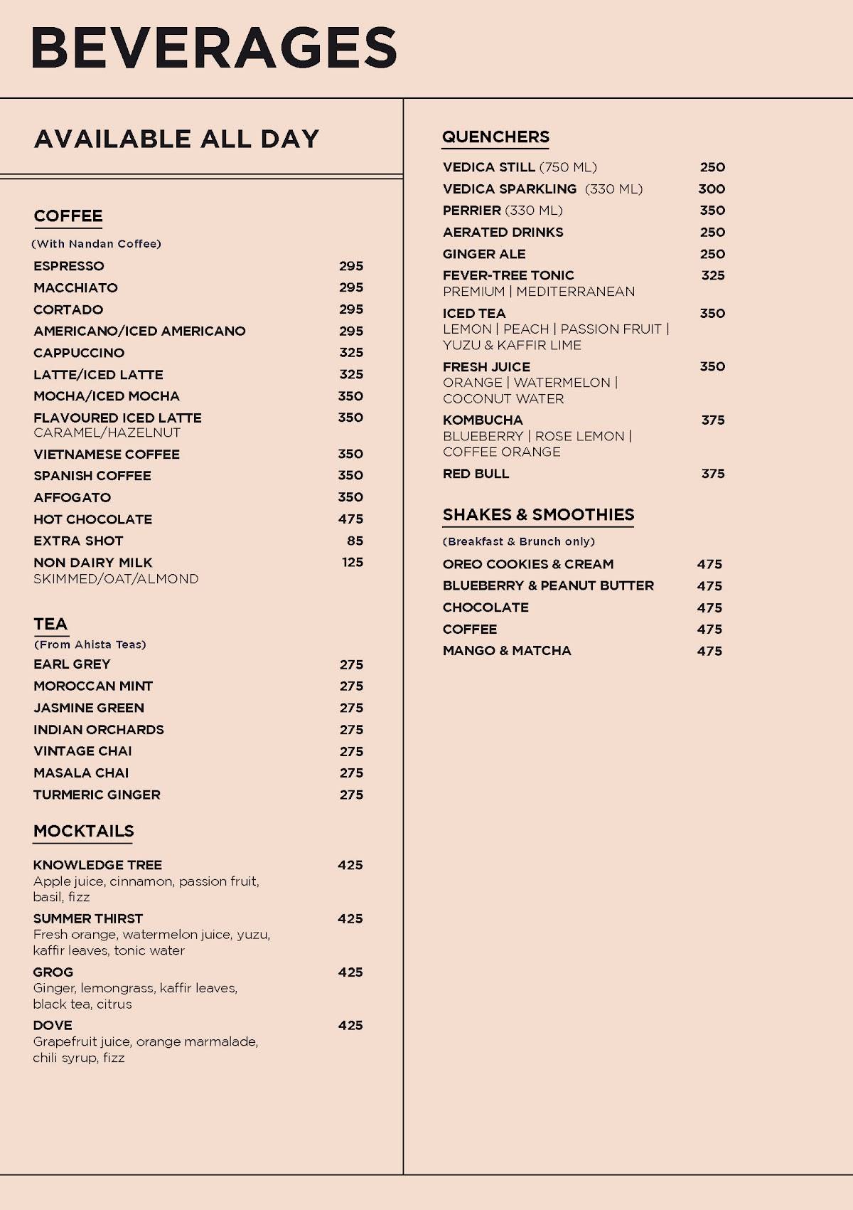 Menu at Mag St. Select Lower Parel, Mumbai, Lobby