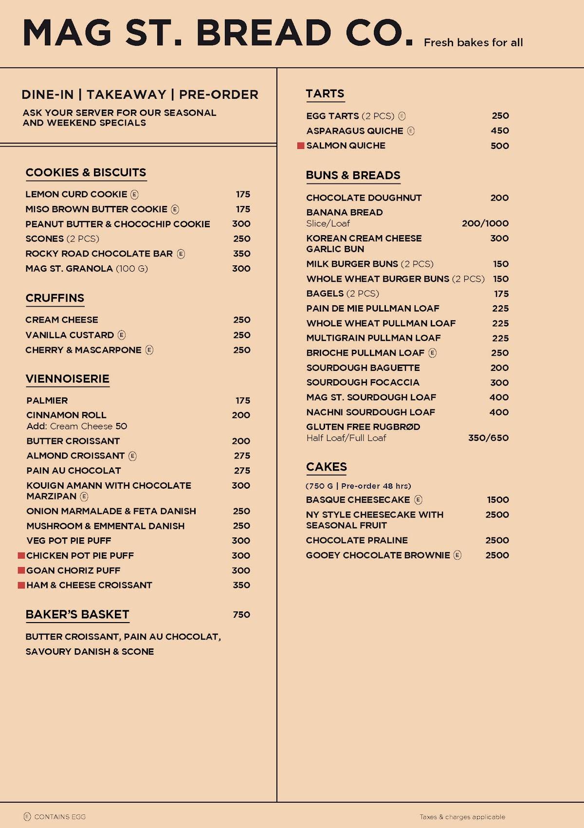 Menu at Mag St. Select Lower Parel, Mumbai, Lobby