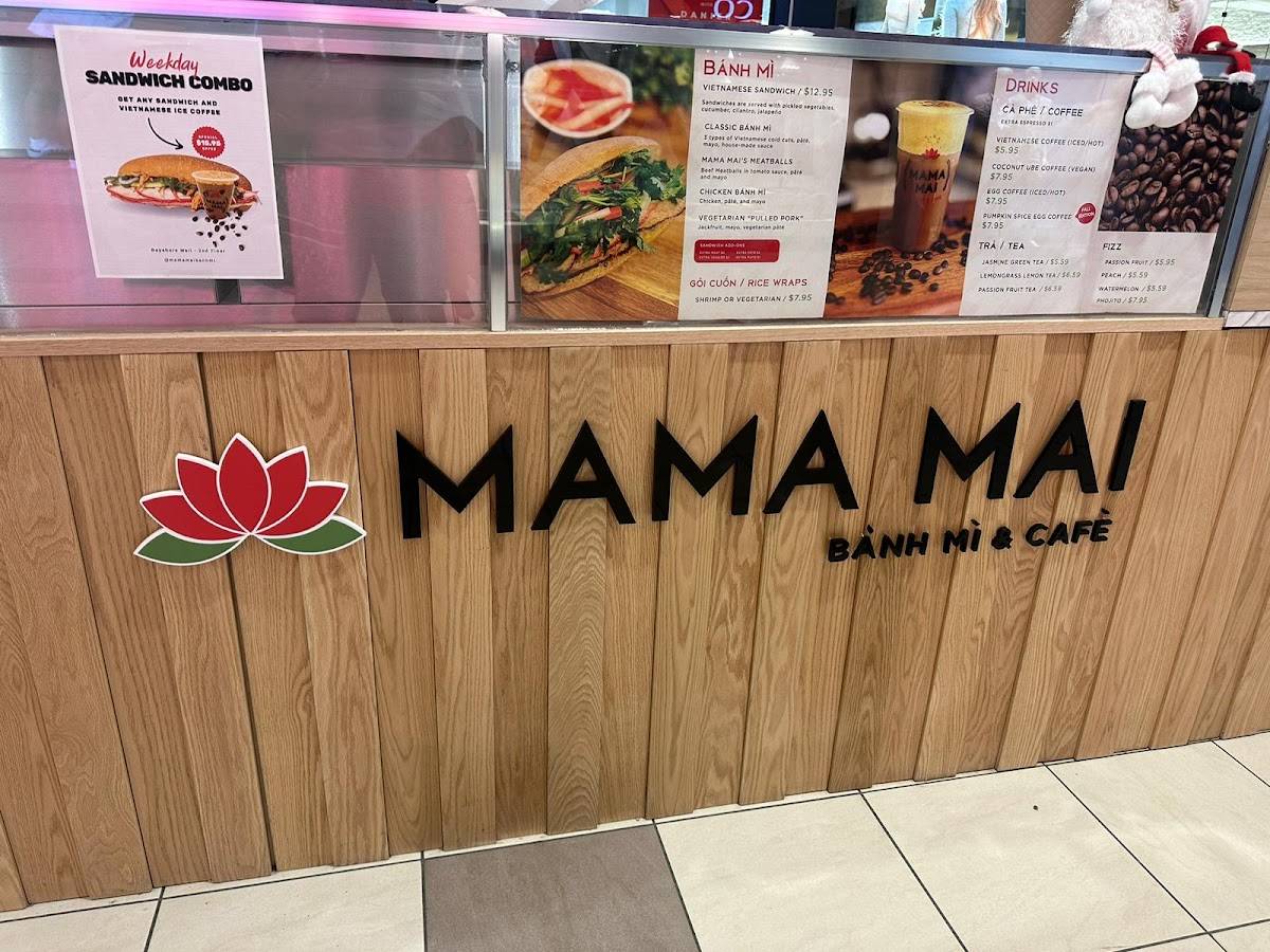 Menu at Mama Mai Banh Mi restaurant, Ottawa