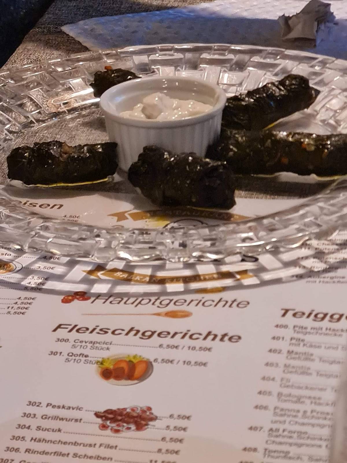 Speisekarte von Mamas Balkan KItchen restaurant, Blaubeuren