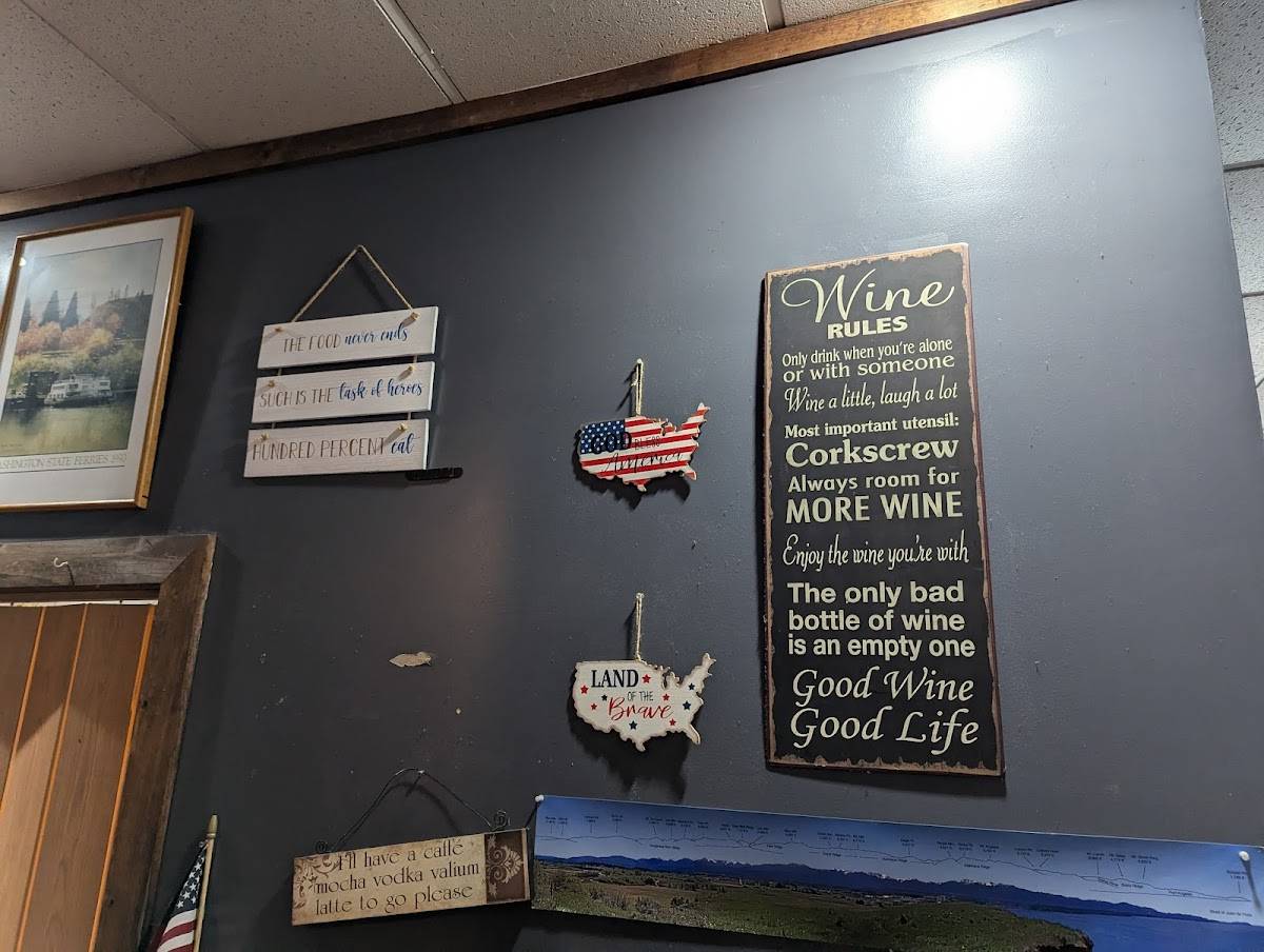 Menu at Mariner Cafe, Sequim, 609 W Washington St