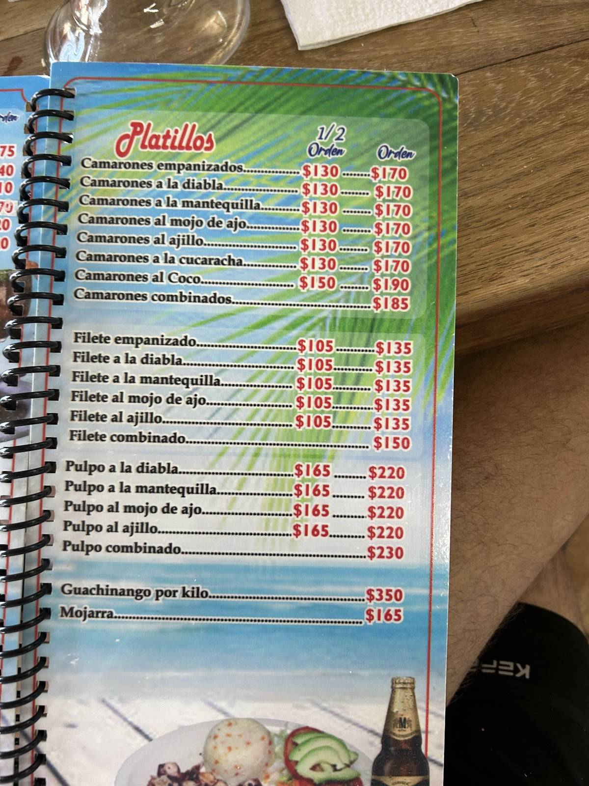 Carta del restaurante Mariscos Don Gau, Zapopan, Av Venustiano Carranza 774