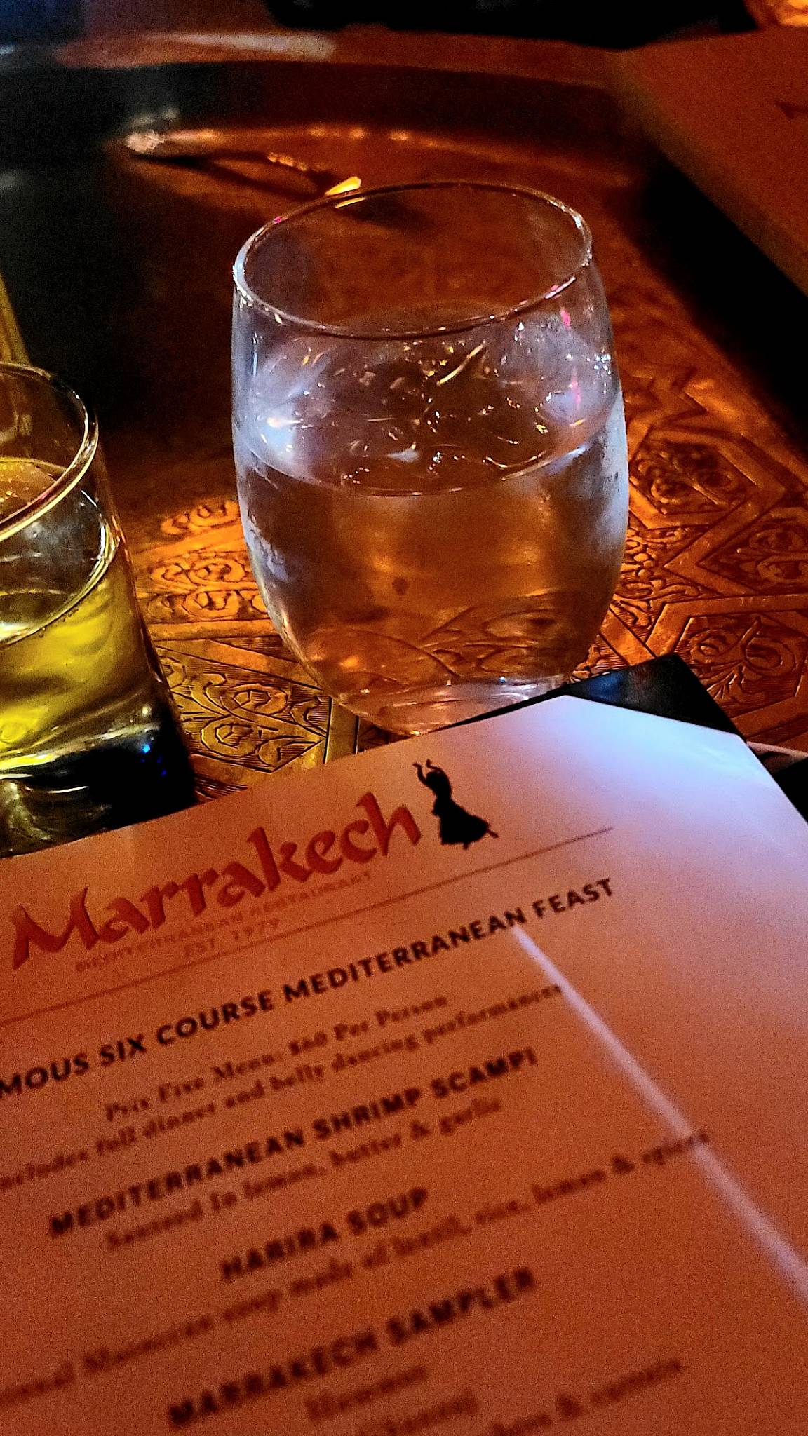 Menu at Marrakech Mediterranean Restaurant, Las Vegas, Paradise Rd Suite Y
