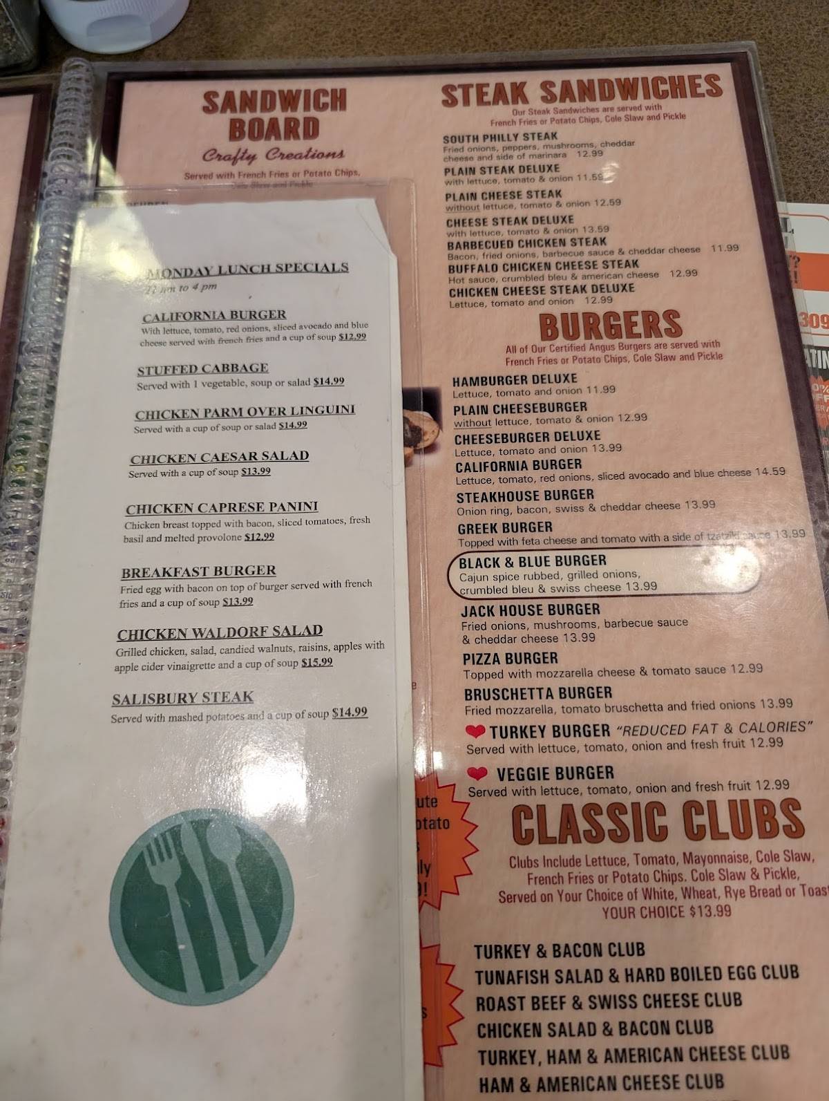 Menu at Maurice River Diner restaurant, Maurice River, NJ-47
