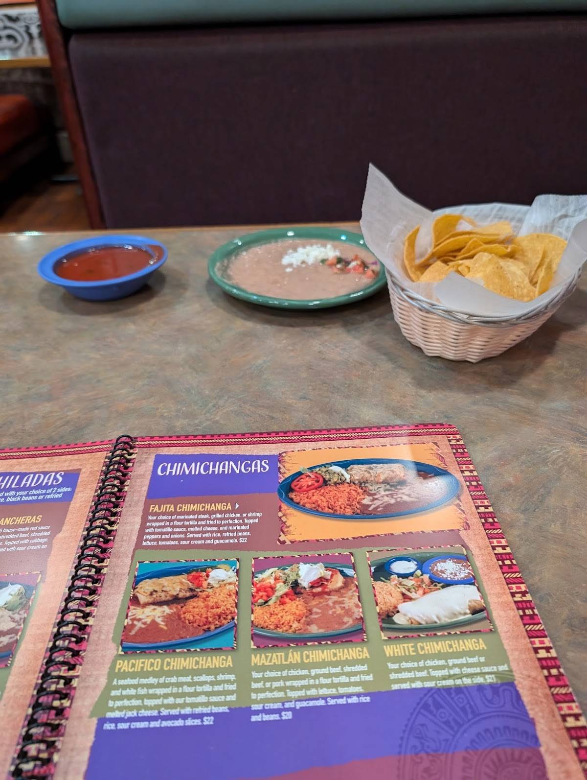 Menu at Mazatlán Mexican Grill and Bar, Windsor Locks