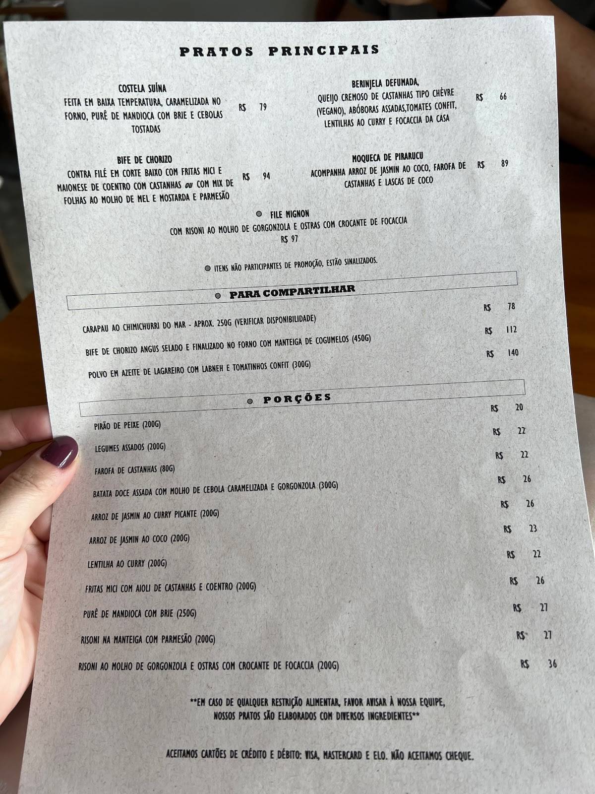 Menu em MiCi Restaurante, São Paulo