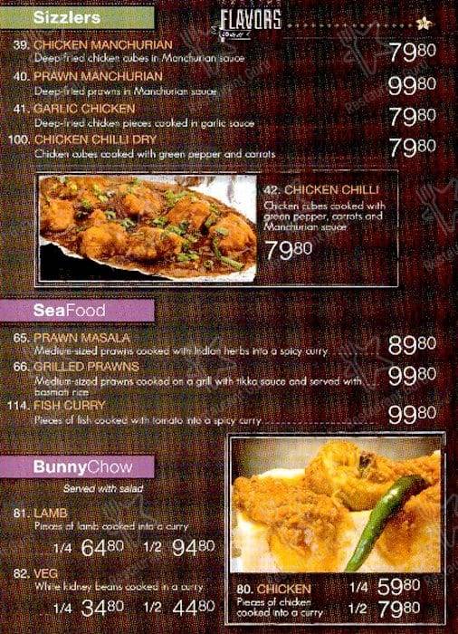 Menu at Copper Chimney (Waterfall Centre, Midrand) restaurant, Midrand ...