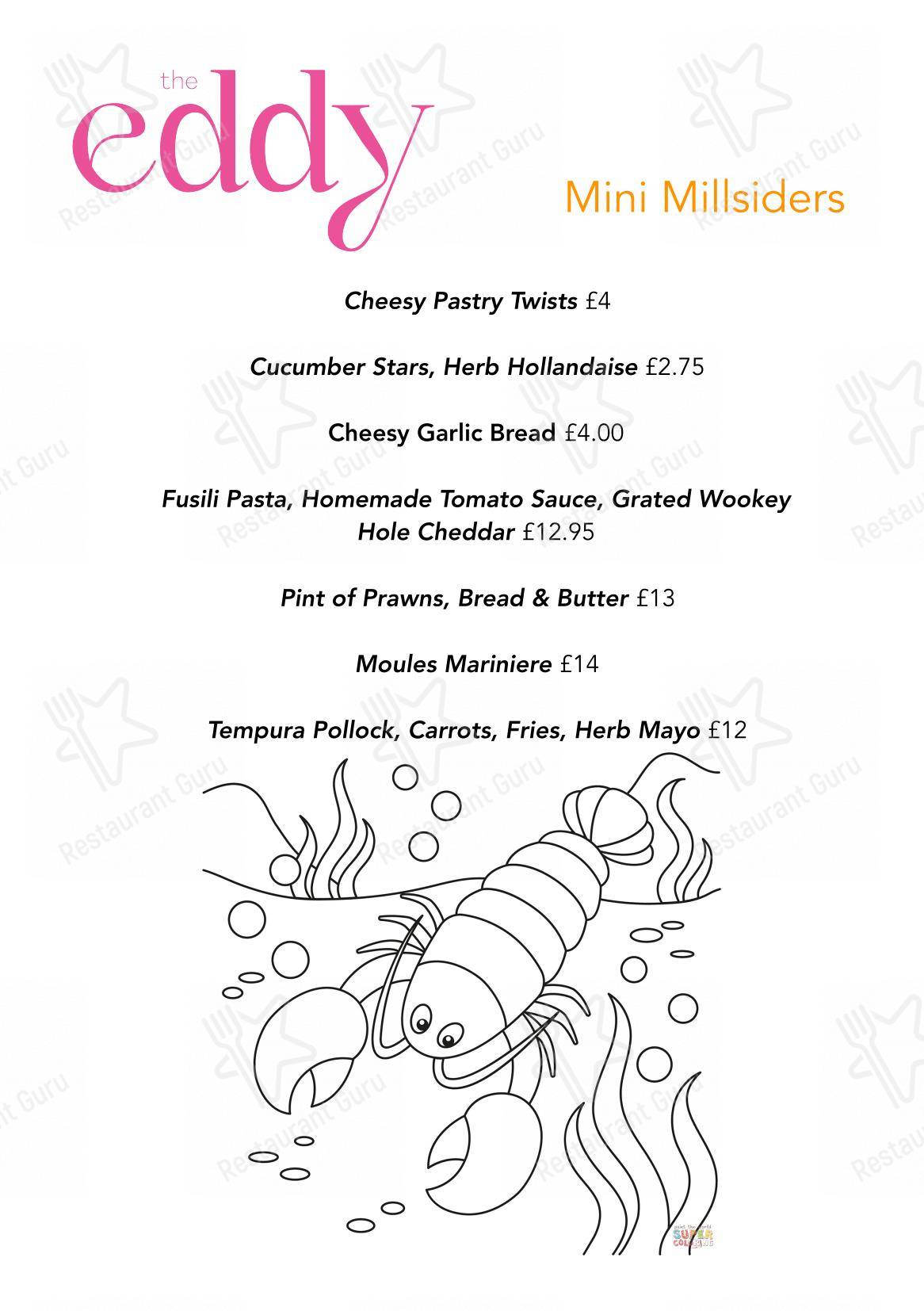 Menu at Eat at Millside restaurant, Lyme Regis