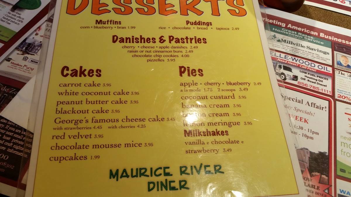 Menu at Maurice River Diner restaurant, Maurice River, NJ-47