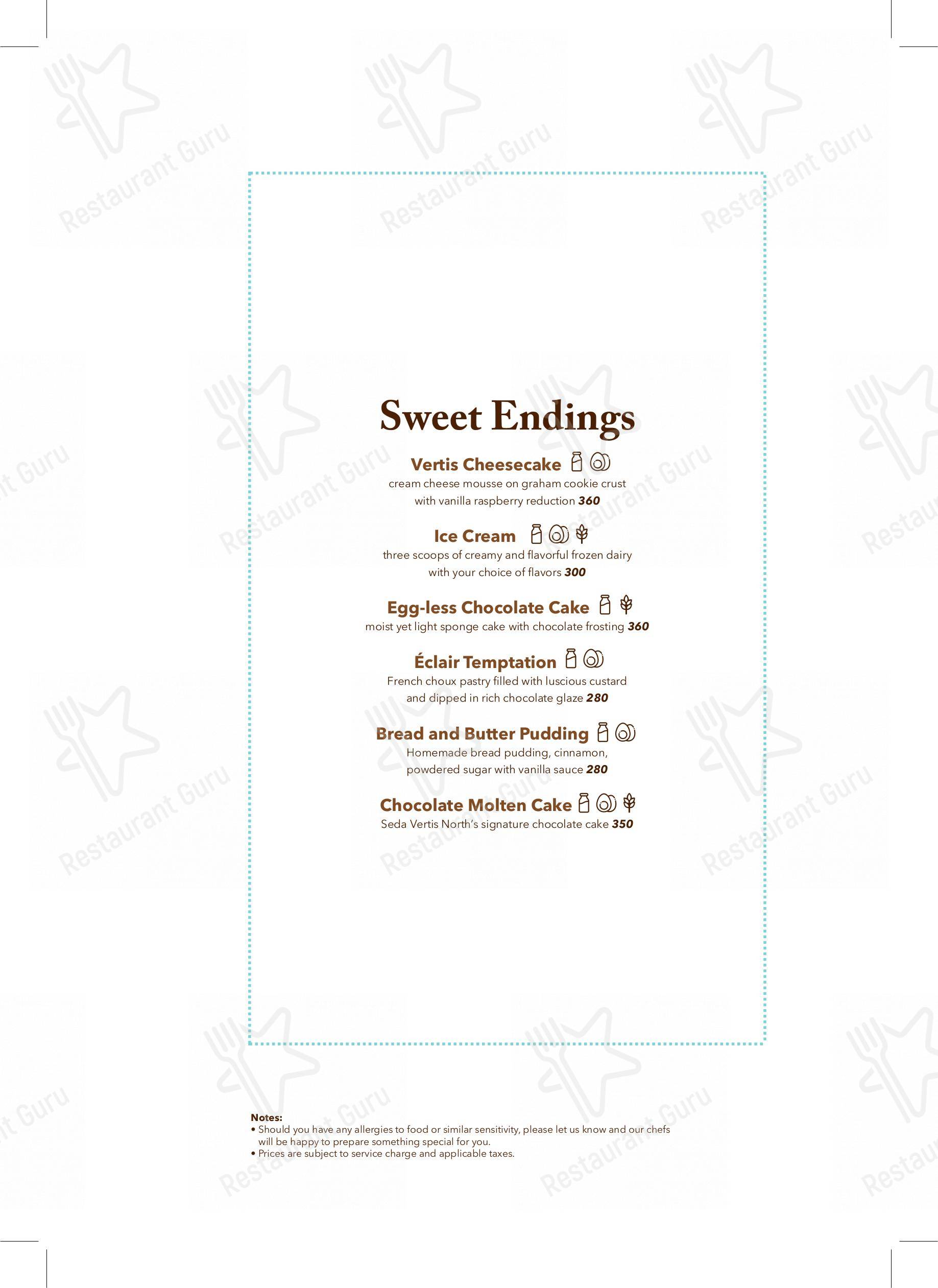 Menu at Misto at Seda Vertis North restaurant, Quezon City