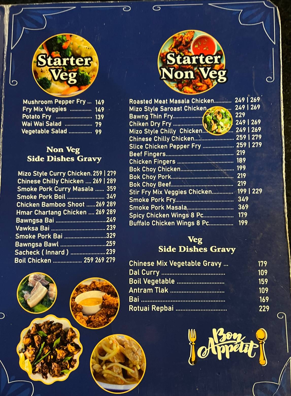 Menu at Mizo kitchen, Bengaluru, 63