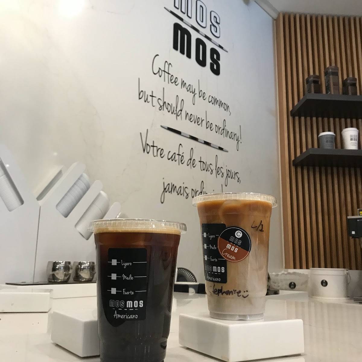Menu at Mos Mos Coffee & Cookie Shop cafe, Toronto, 655 Bay St.