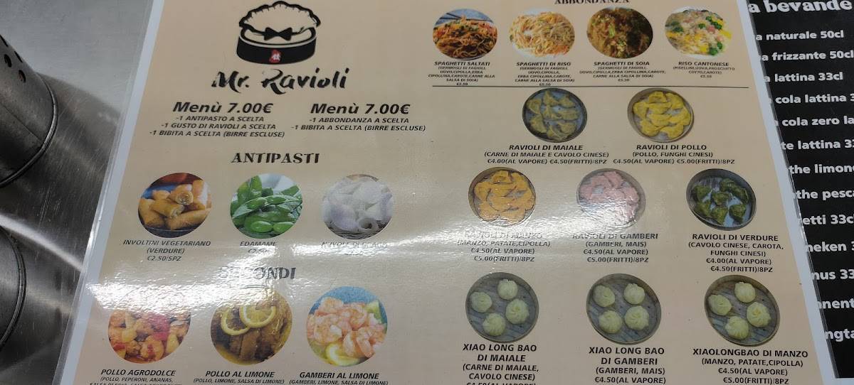 Speisekarte von Mr Ravioli Prato restaurant, Prato