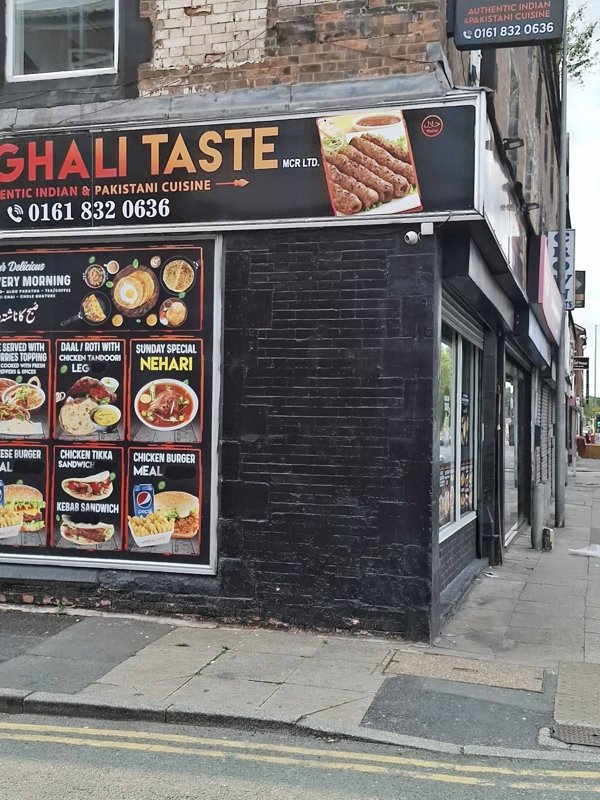 Menu at Mughali Taste restaurant, Manchester, 53 Bury New Rd