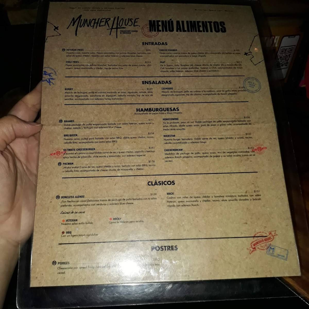 Carta del restaurante Muncher House Citadel La Fe, San Nicolás del los ...