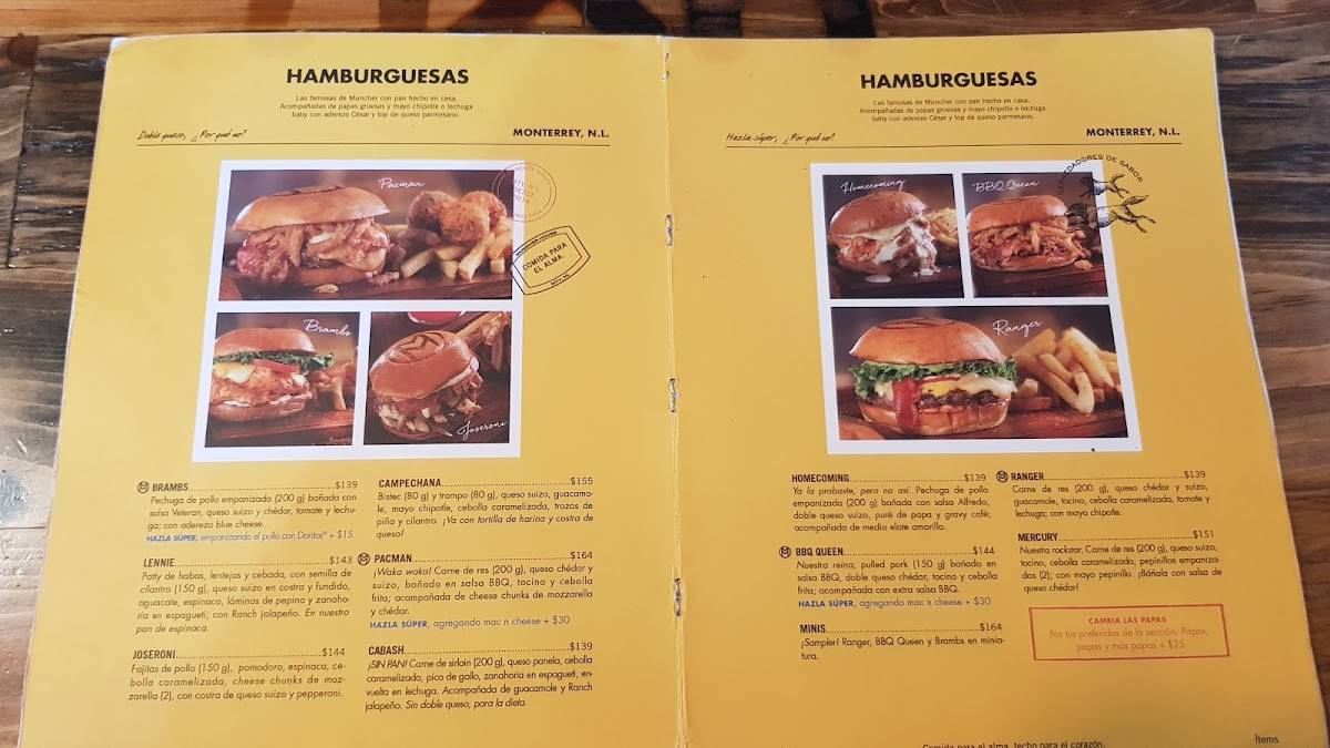Carta del restaurante Muncher House Cumbres, Monterrey, Centro ...