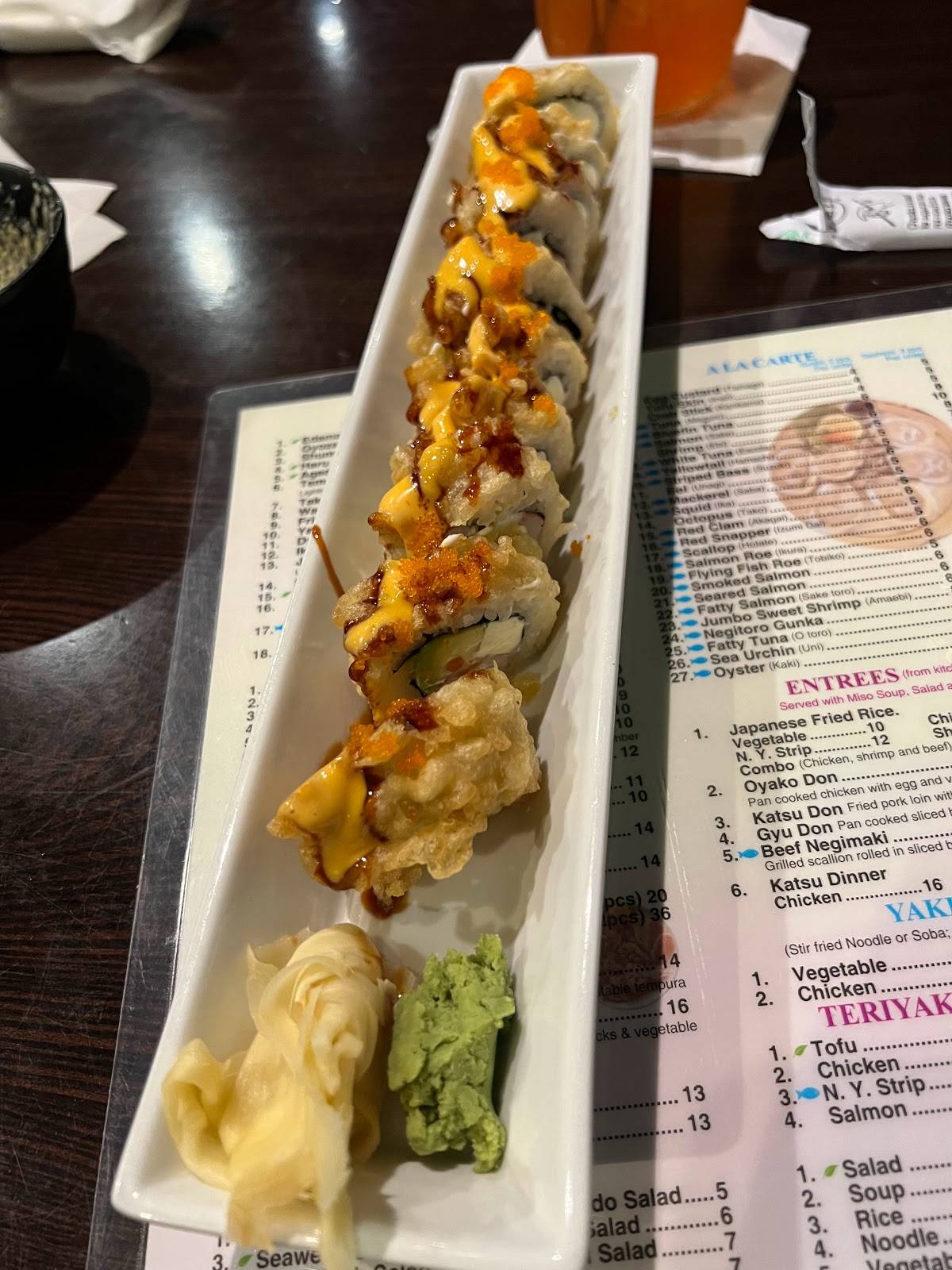 Menu at Oishiya hibachi & sushi restaurant, Murfreesboro