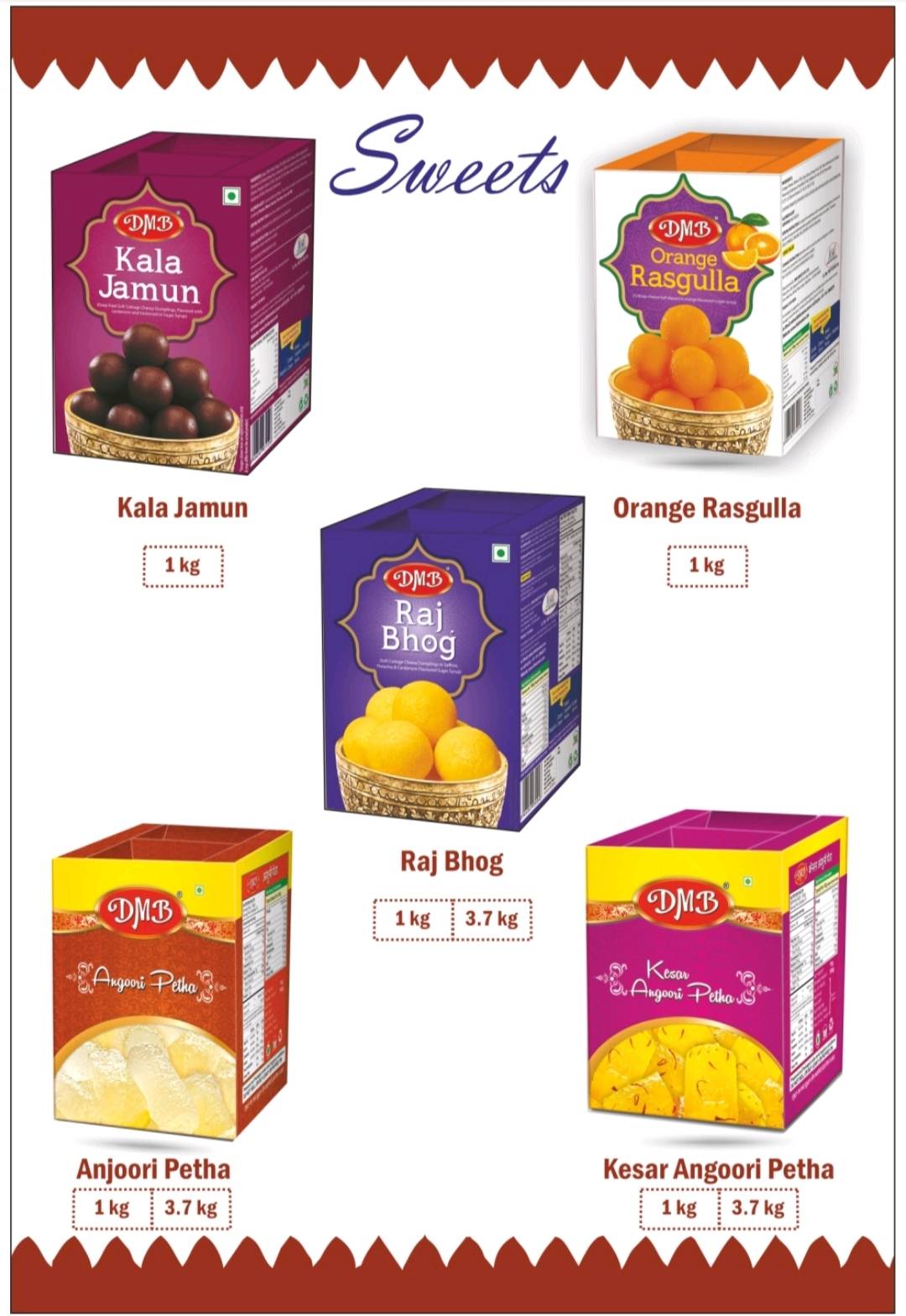 Menu at Murli Tea Point, India