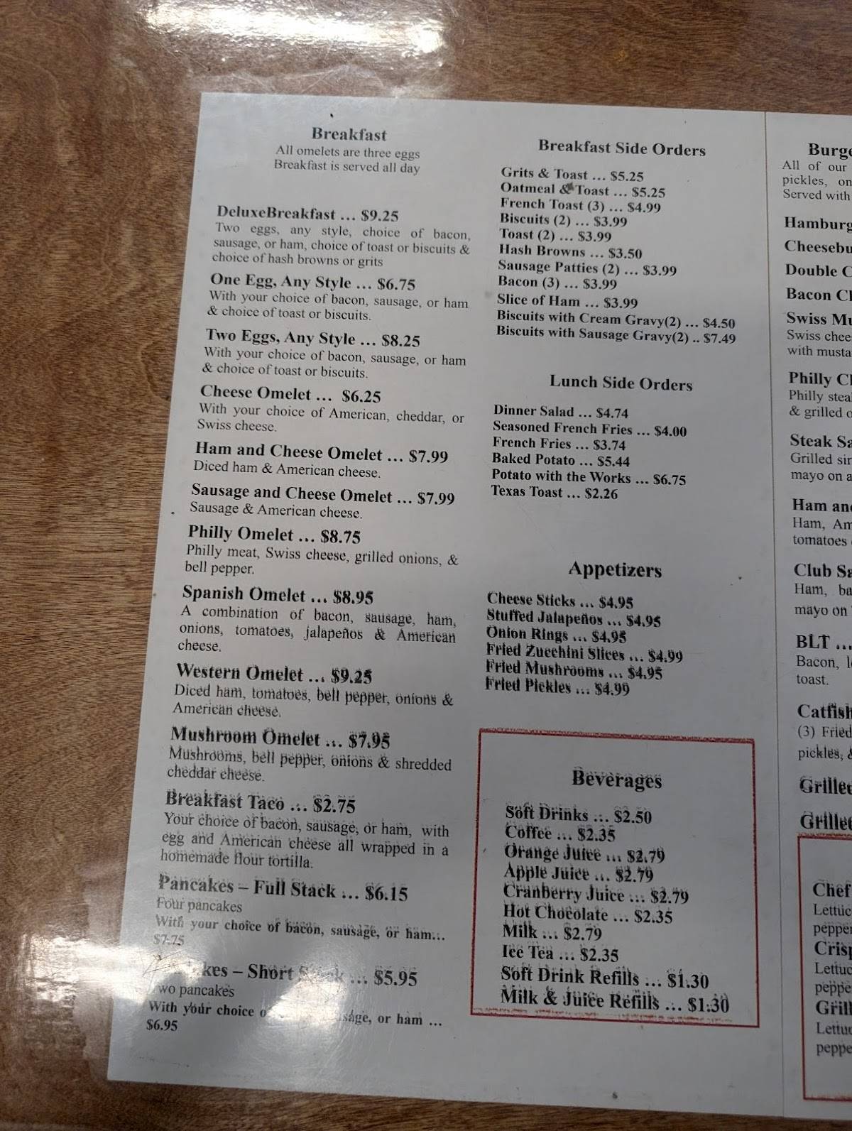 Menu at My Little Kitchen Restaurant, Liberty