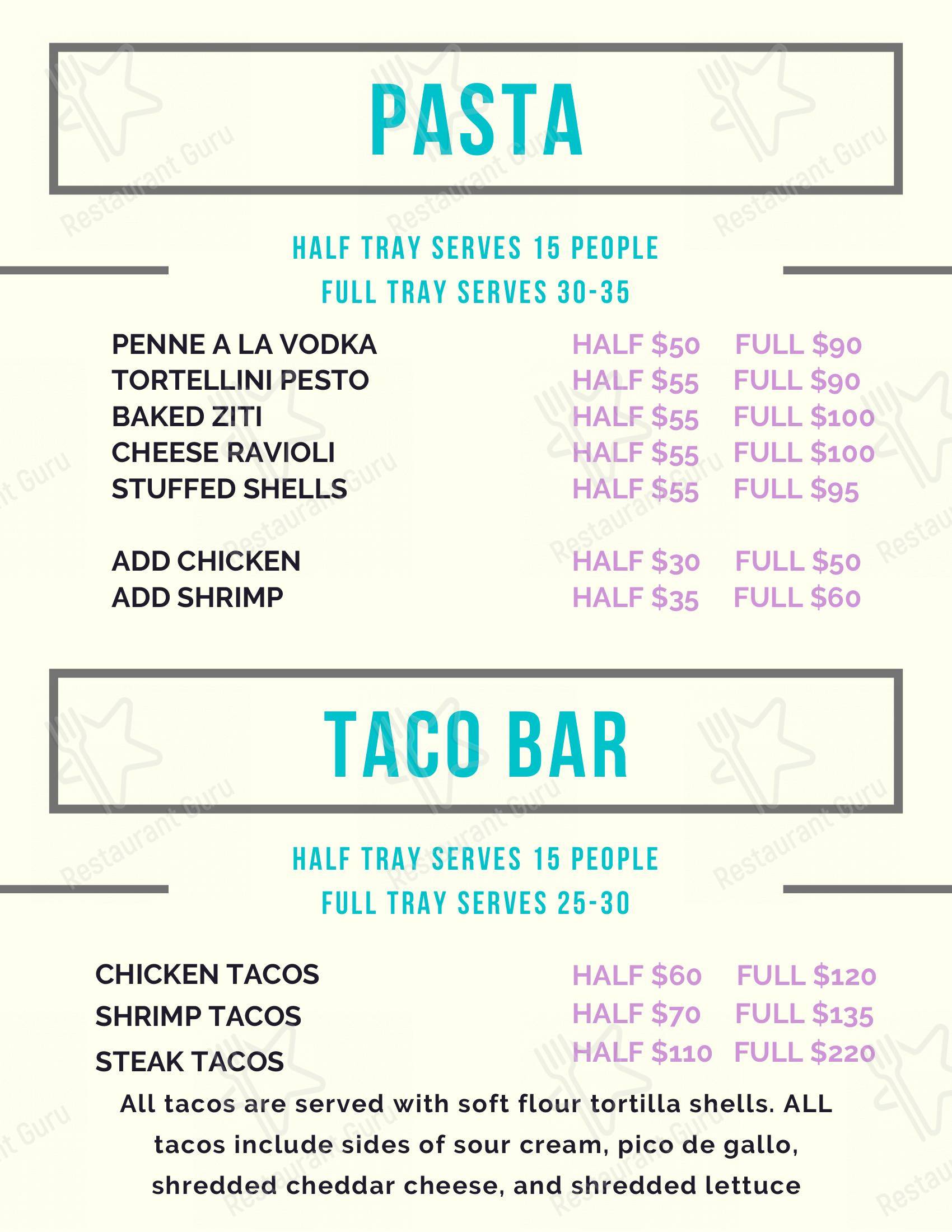 Menu at The Grumpy Monk Broadway restaurant, Myrtle Beach