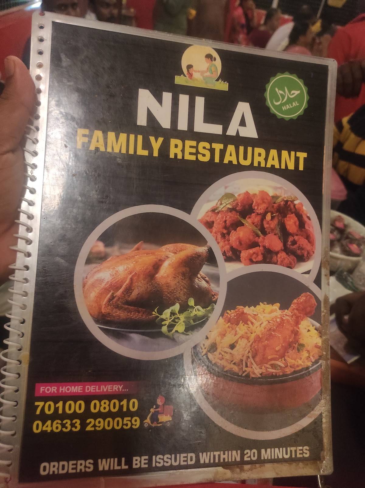 Menu at NILA SWEETS & BAKERY & Family Restaurant, Tenkasi