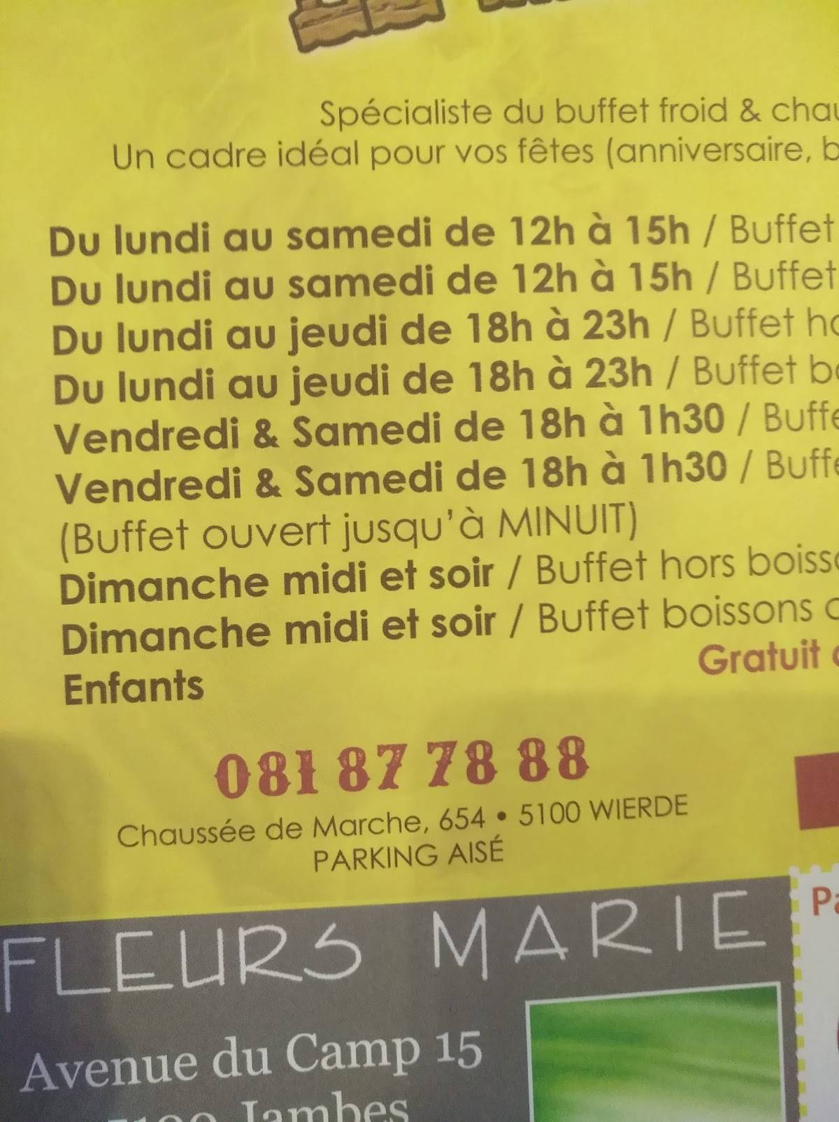 Speisekarte von Méga Grill, Namur