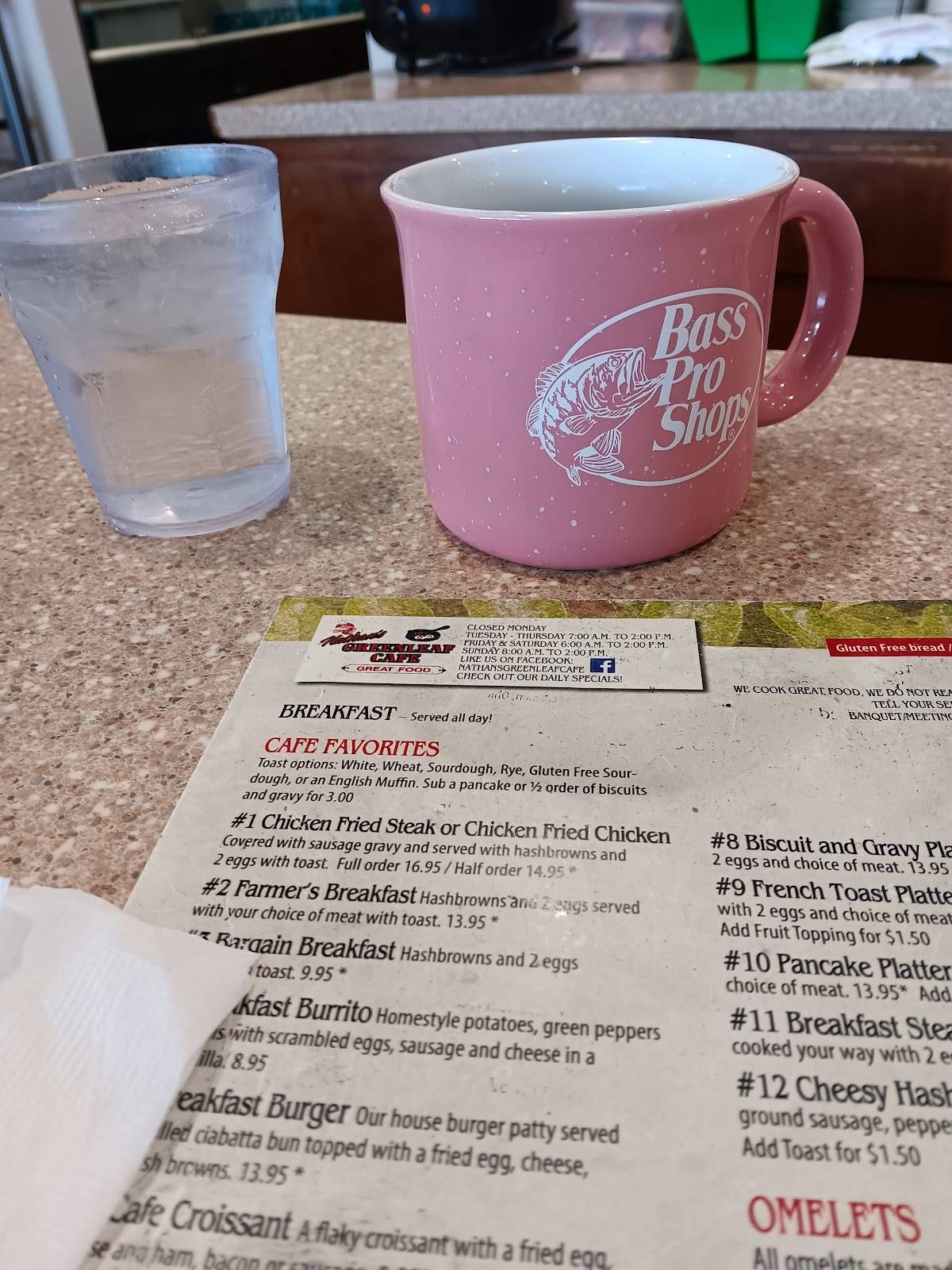 Menu at Nathan's Greenleaf Café cafe, Greenleaf
