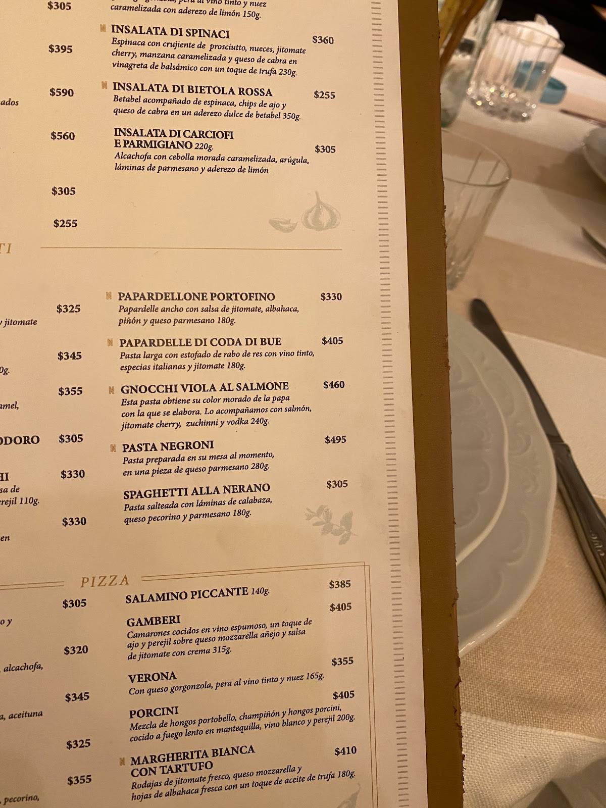 Menu at Negroni Midtown restaurant, Guadalajara, Av Adolfo López Mateos ...
