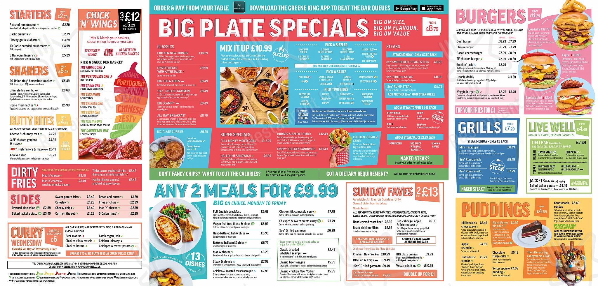 Menu at New Bridge Inn pub & bar, Derby