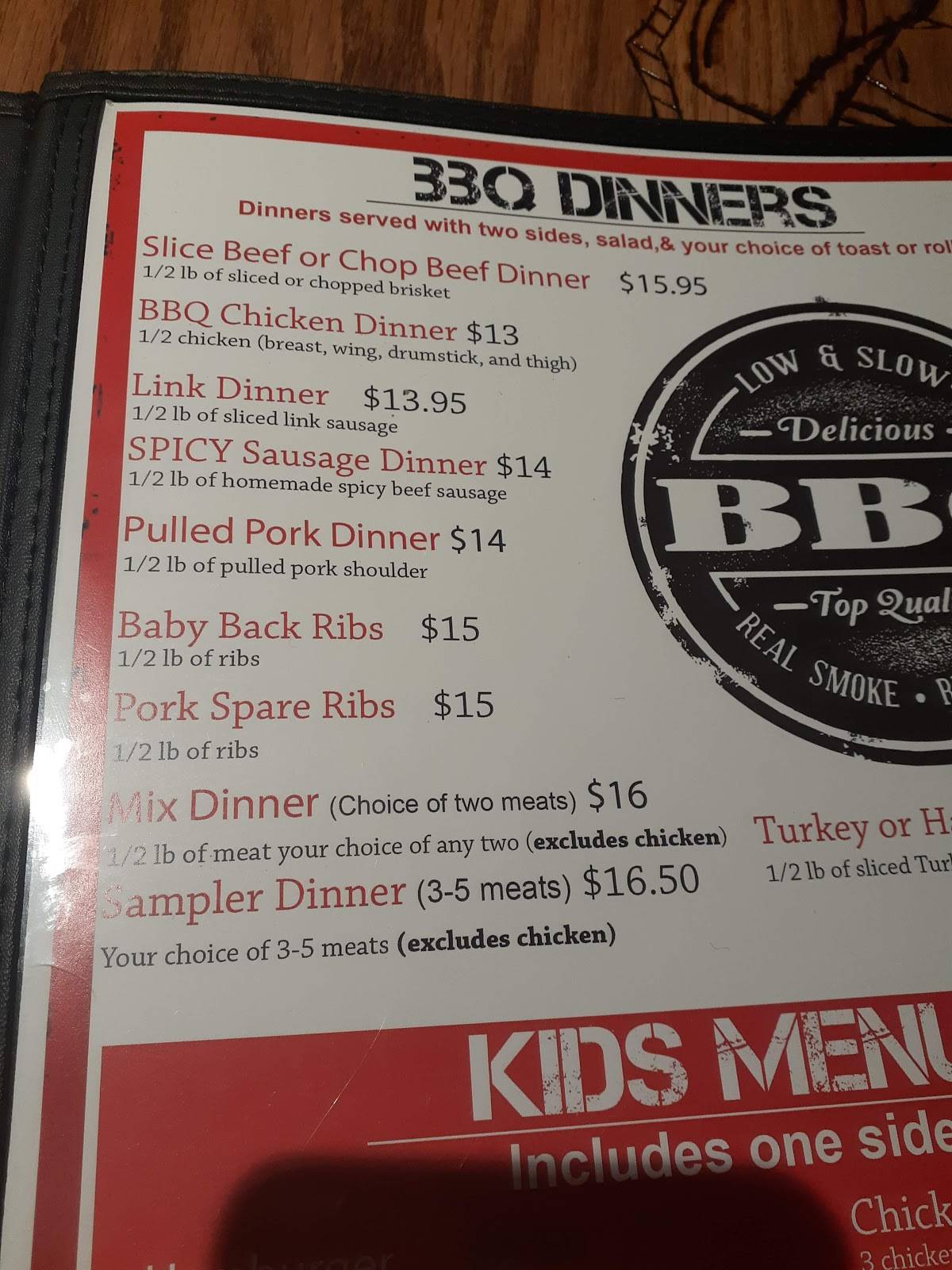 Menu at Splendora Cafe & BBQ, New Caney, Speed St