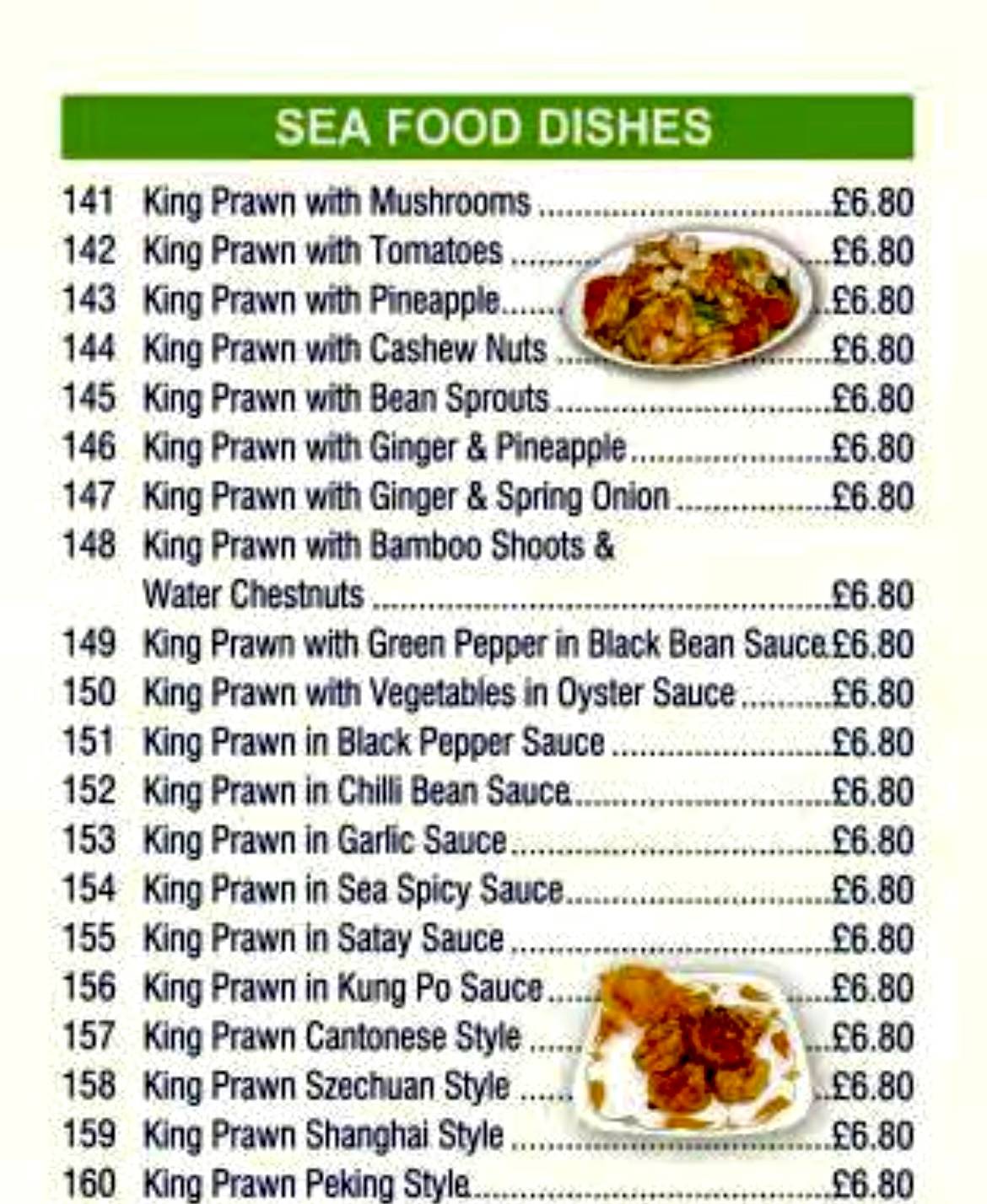 Menu at New Kam San fast food, Filey