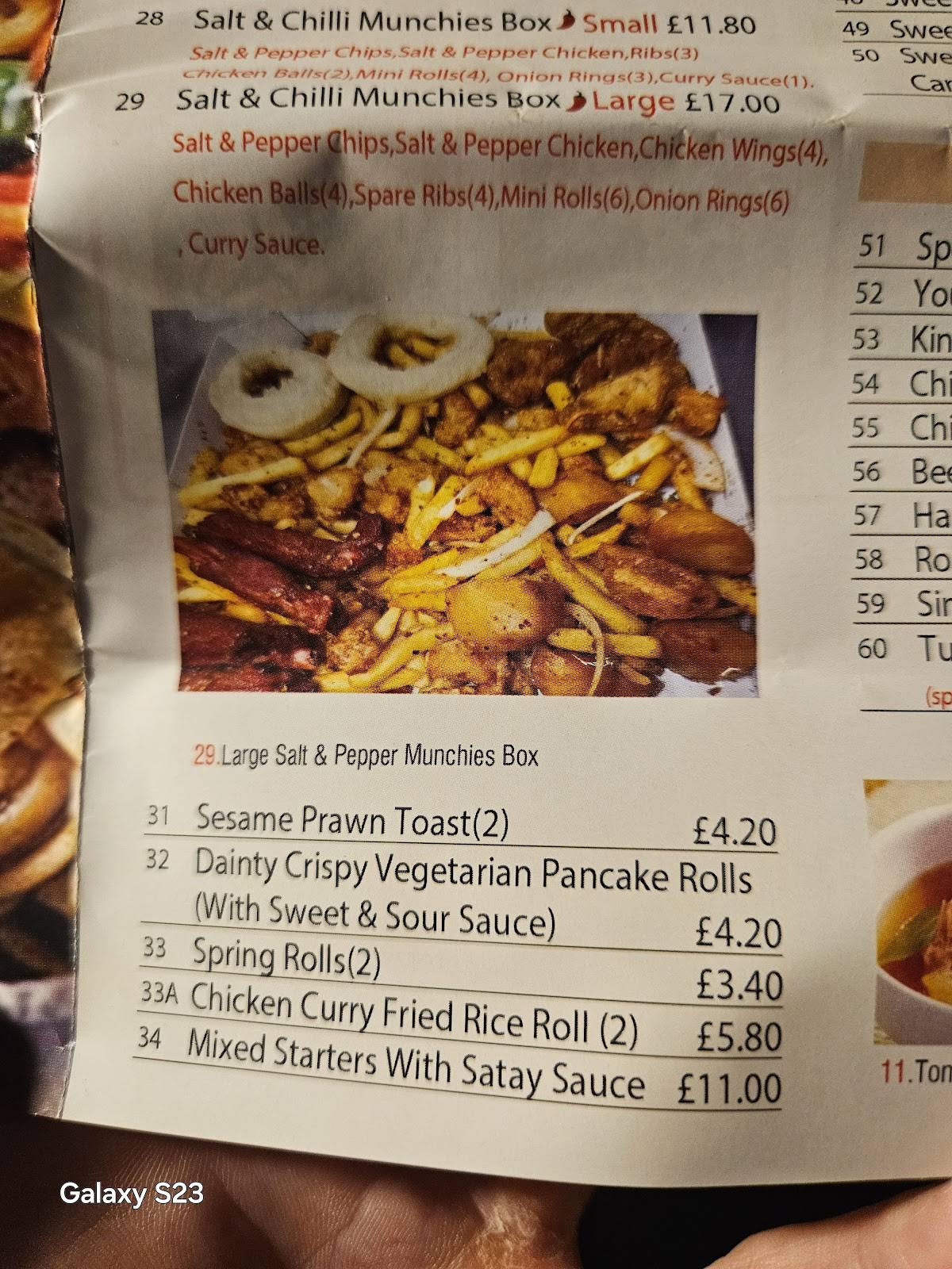 Menu at New Red Cap Paisley fast food, Paisley