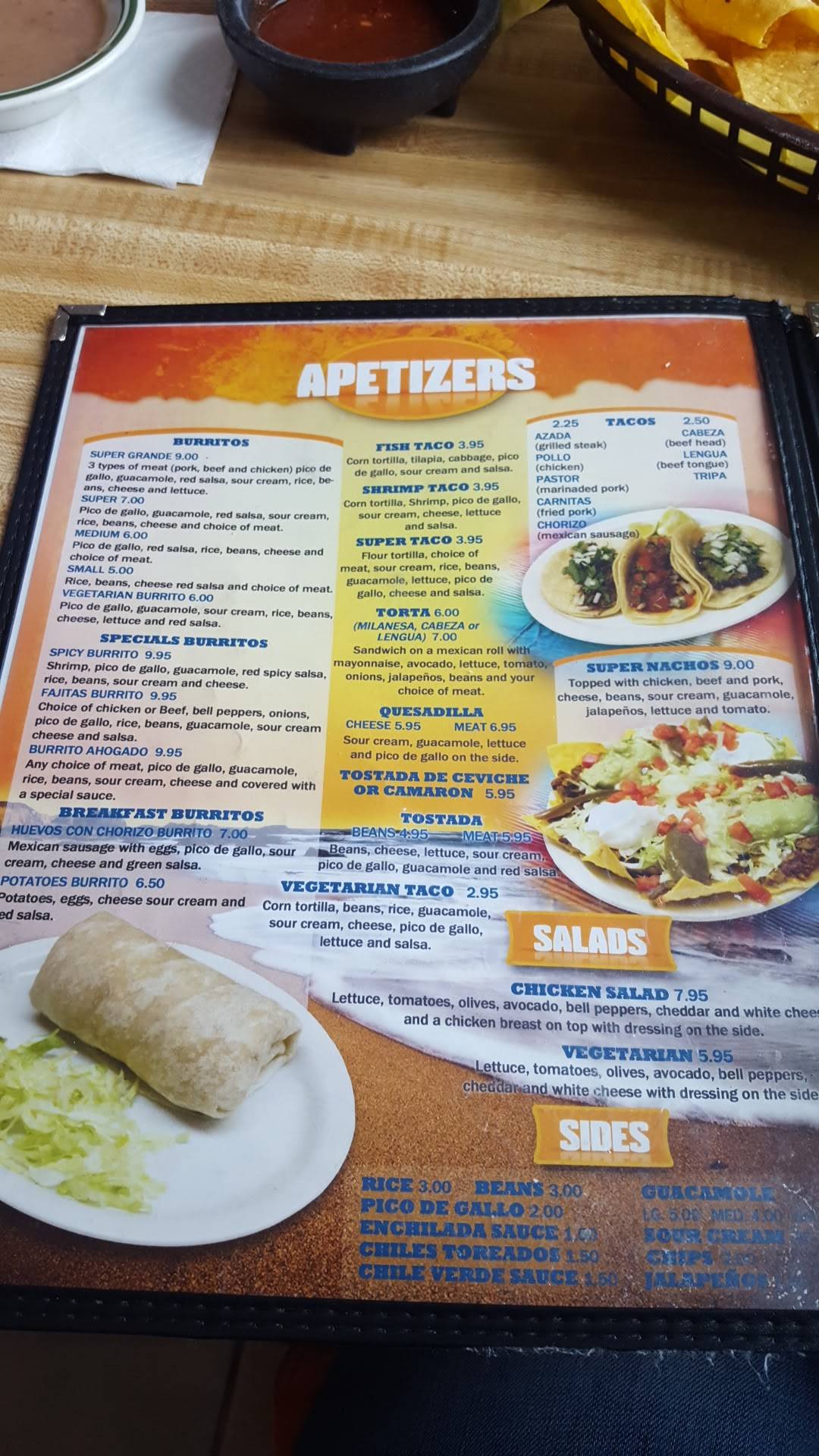 Menu at La Roca Mexican Restaurant, Newport