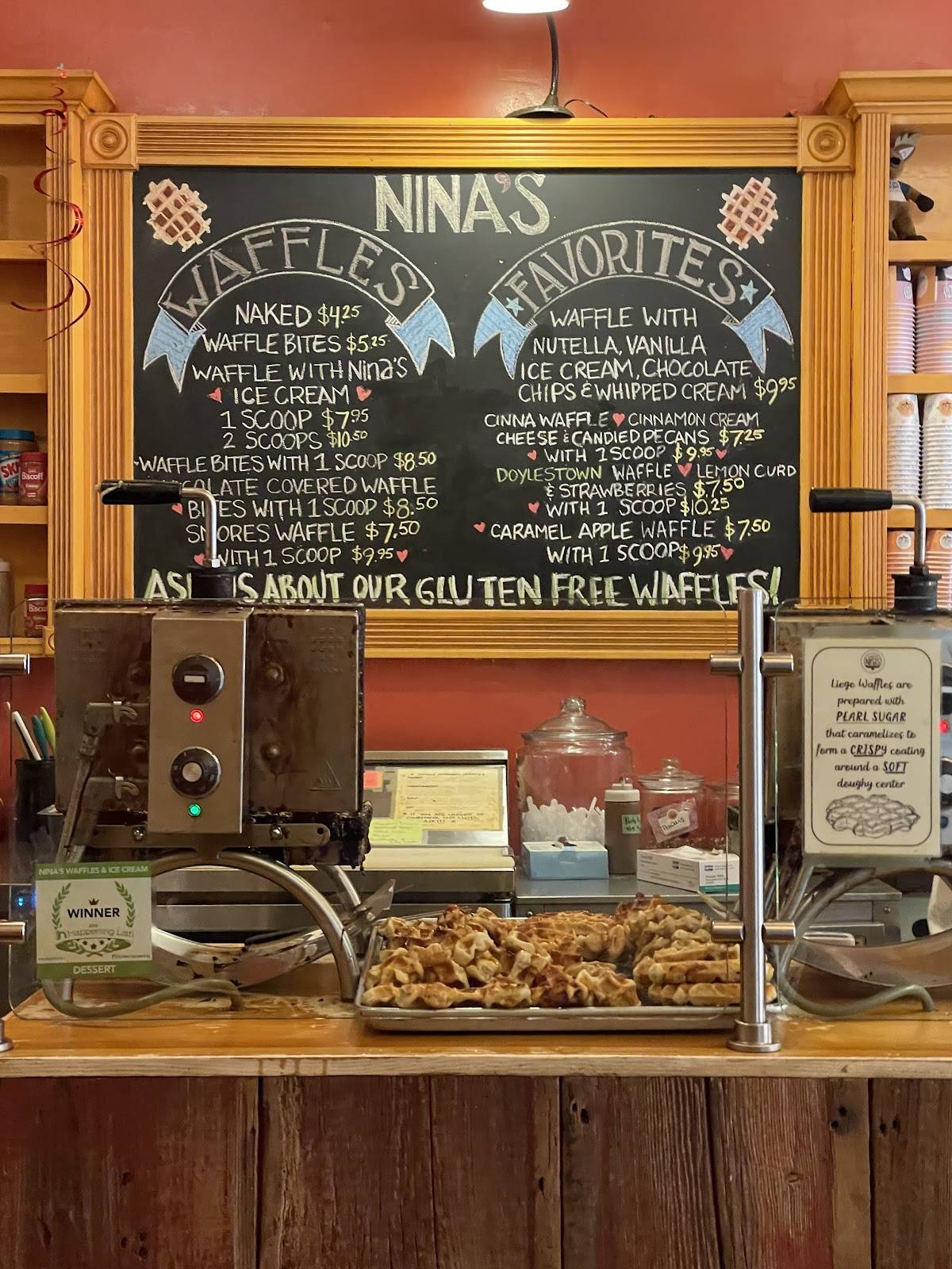 Menu at Nina’s Waffles and Sweets desserts, Doylestown