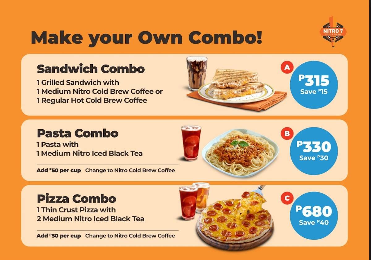 Menu at Nitro 7 Coffee - Northgate cafe, Muntinlupa