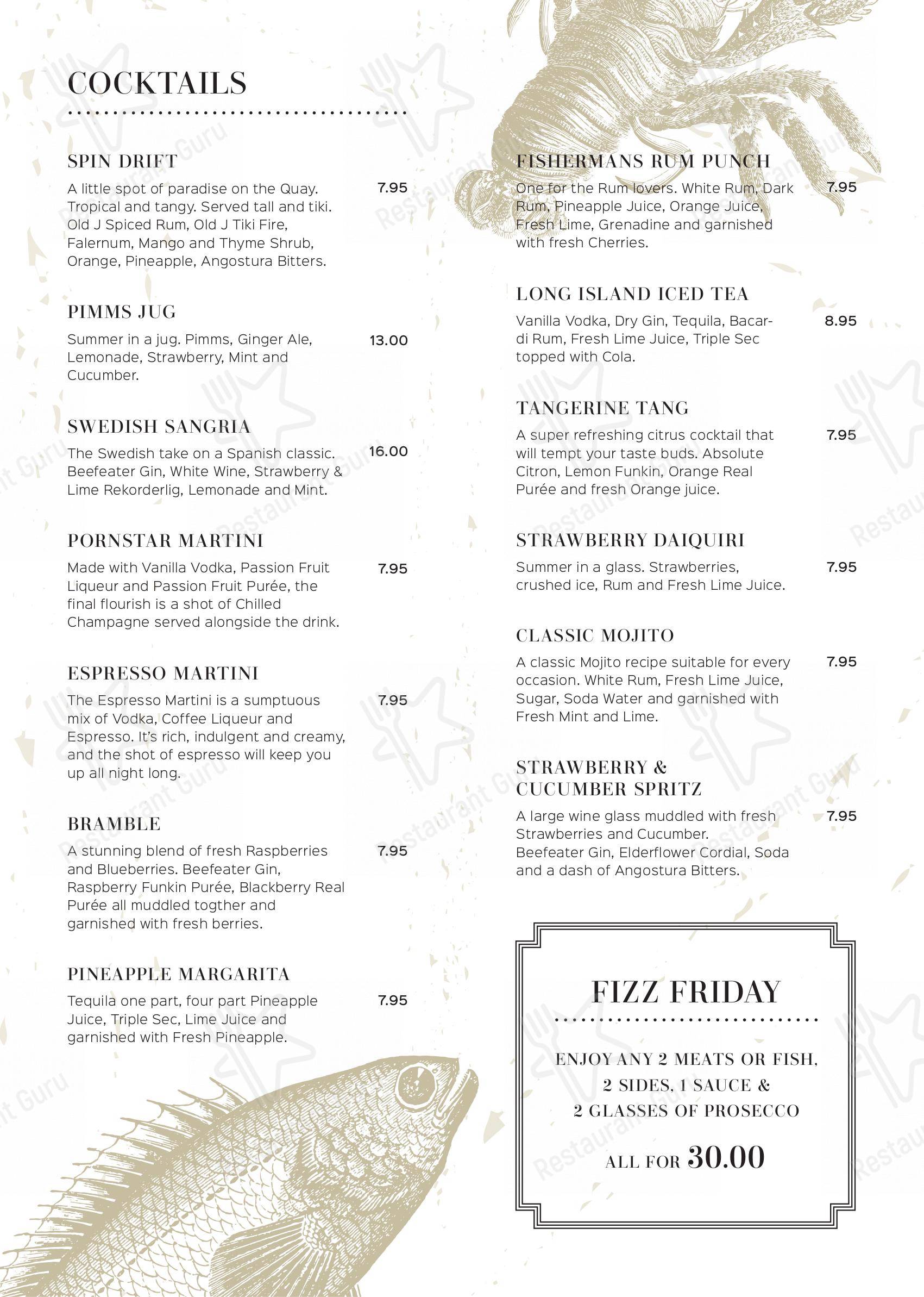 Menu at Dodgin's Yard pub & bar, North Shields