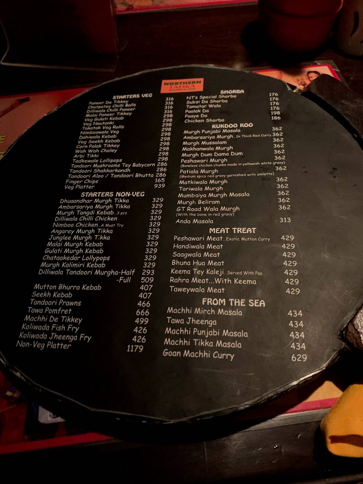 Menu at Northern Tadka, Mumbai, First Floor, DE Mall, Veera Desai Rd ...