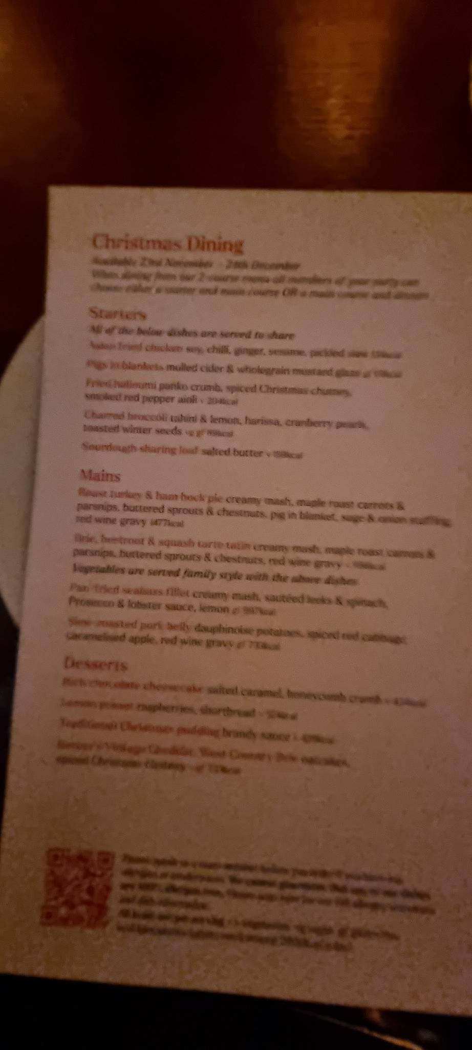 Menu at Cosy Club, Norwich