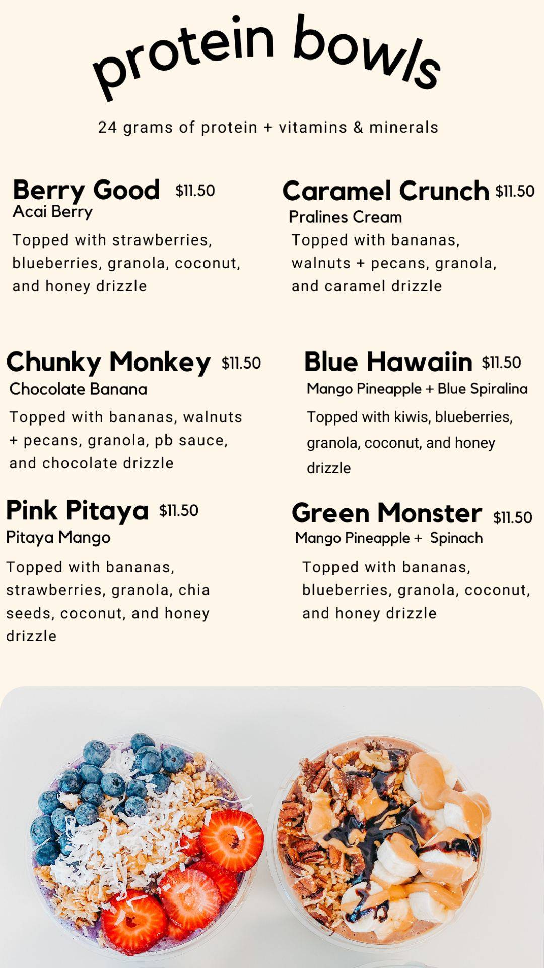 Carta del pub y bar Nutrition Hub Mokena, Mokena