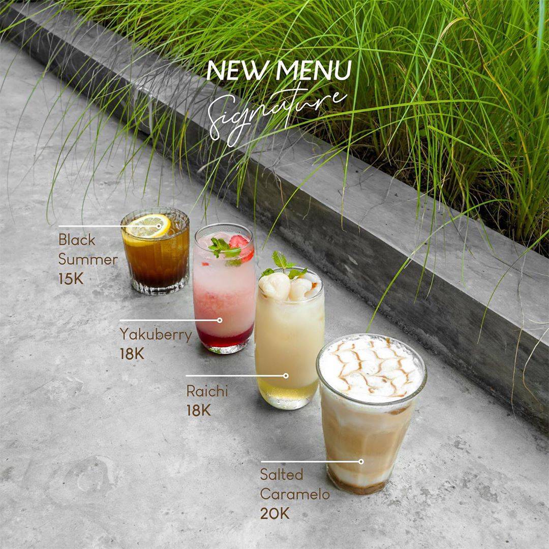 Menu at OKENYO COFFEE, Indonesia
