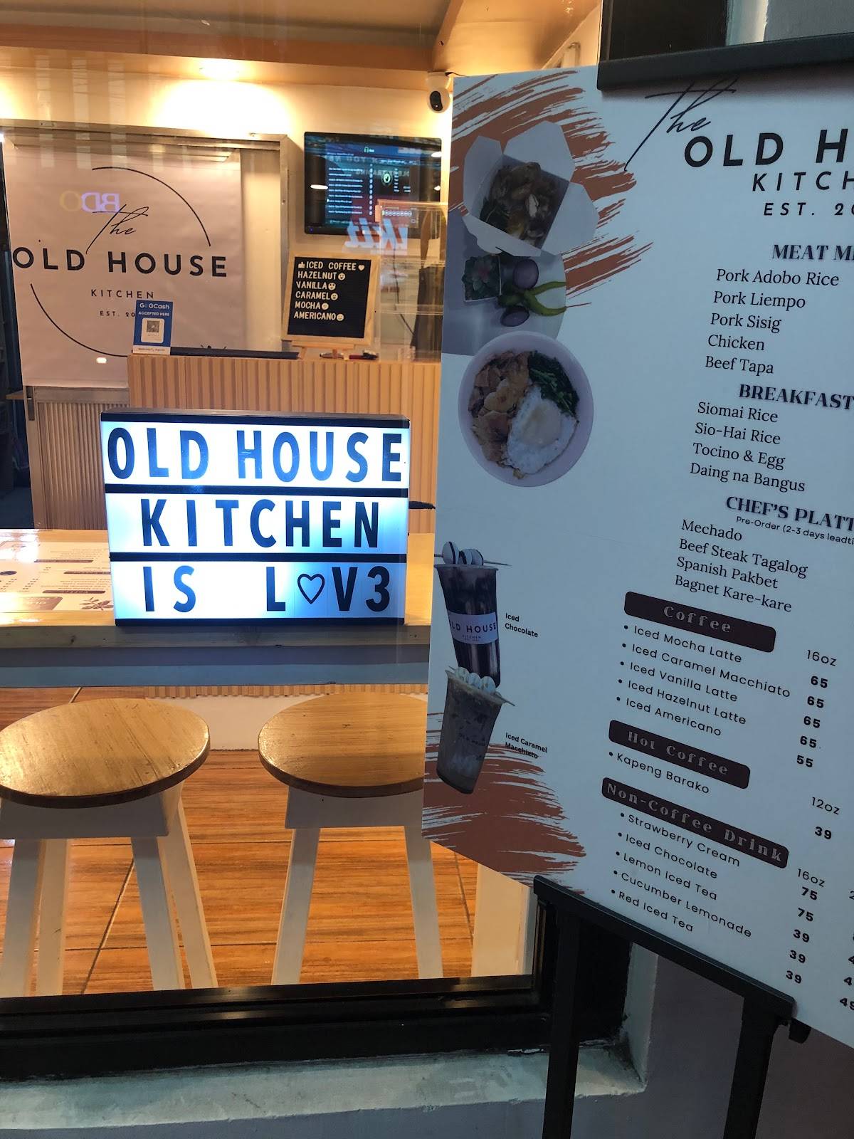Menu at OLD HOUSE KITCHEN restaurant, Muntinlupa