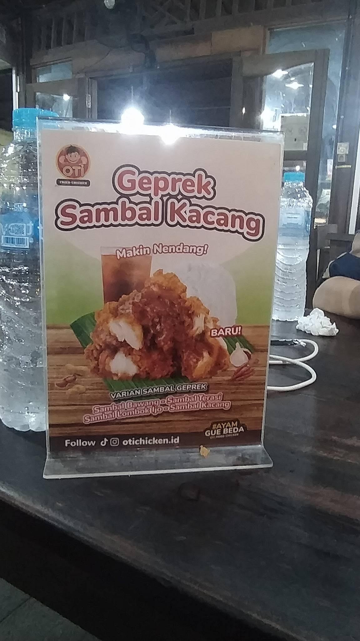 Menu at OTI Fried Chicken Bulusan restaurant, Semarang, Jl. Timoho Raya ...