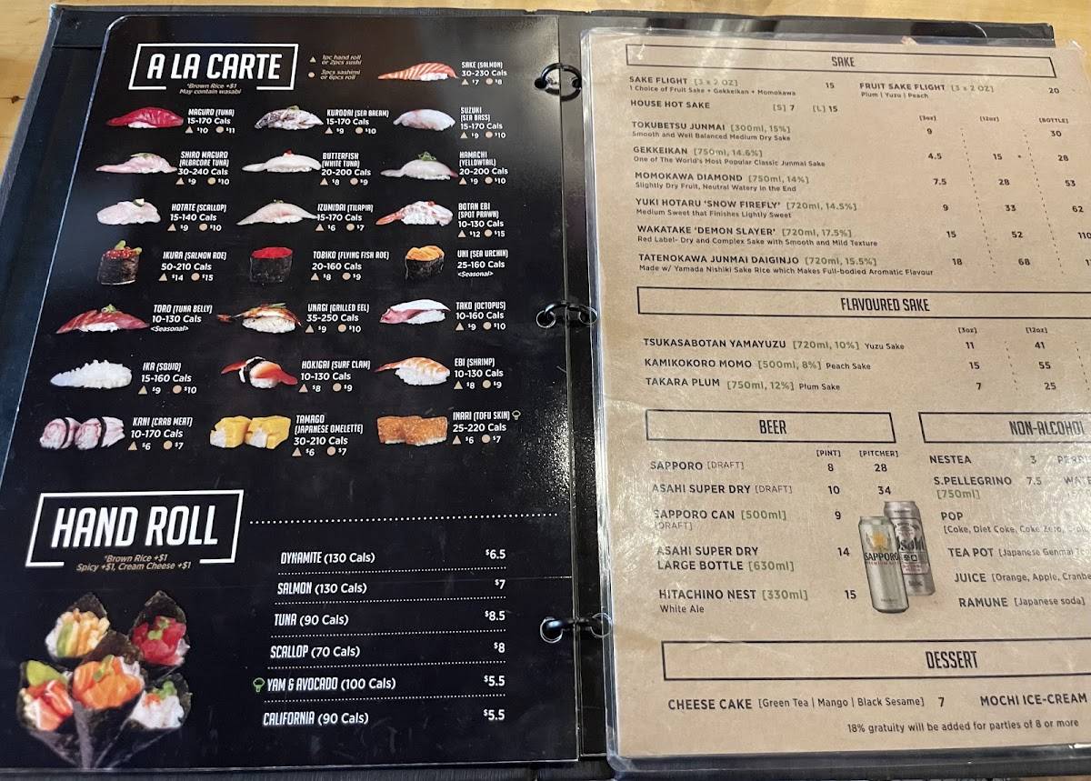 Carta del restaurante Kibo Sushi House - Oakville, Oakville