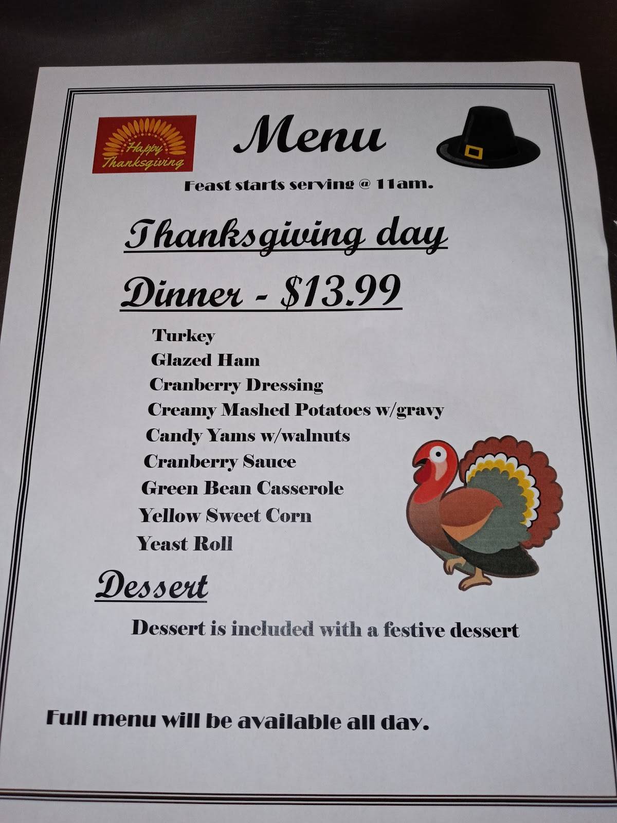 Menu at Darrell's Diner restaurant, Ocala, S Pine Ave